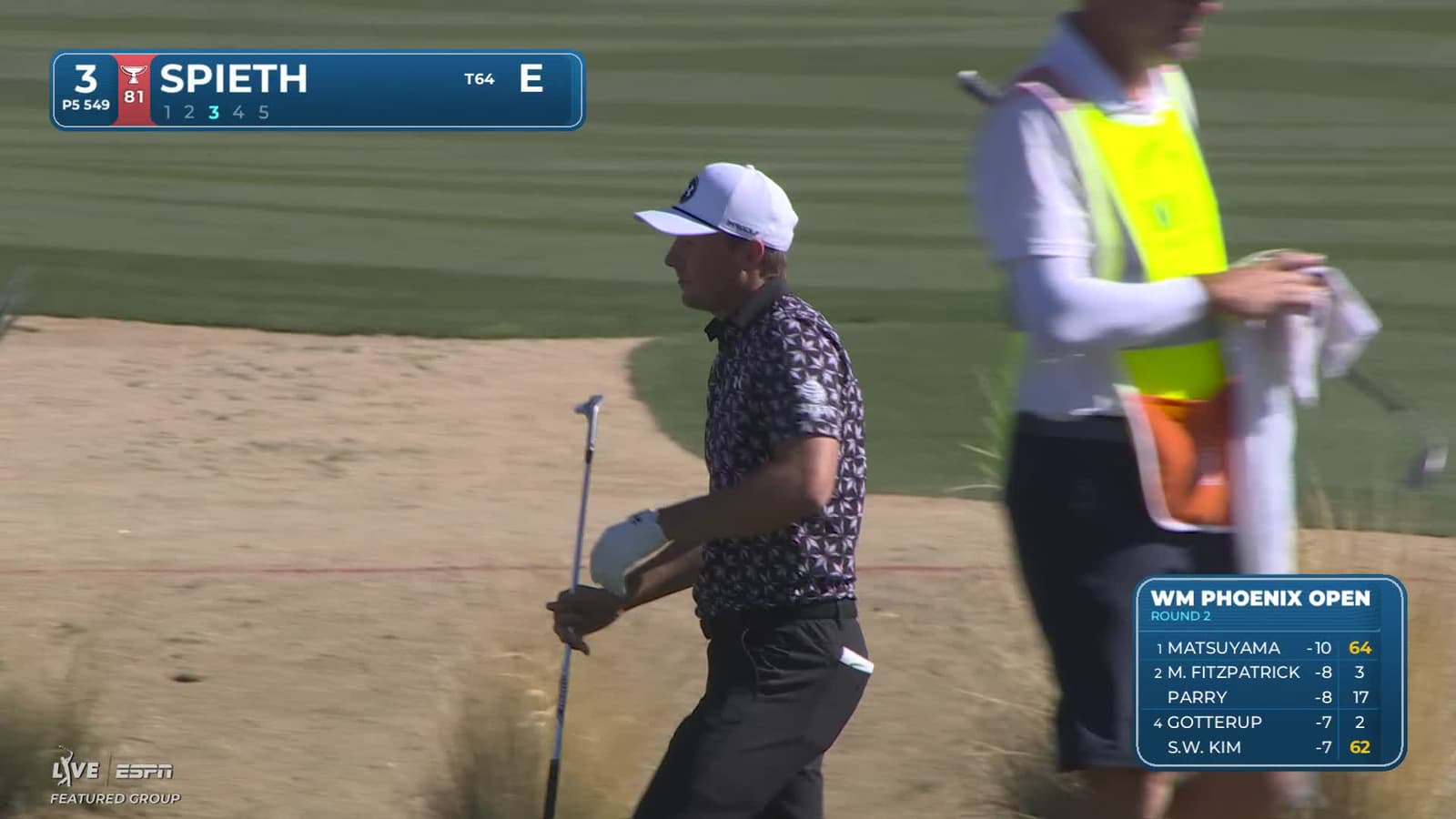 Jordan Spieth | Round 2 | 3rd hole | Shot 3 | 2026 WM Phoenix Open