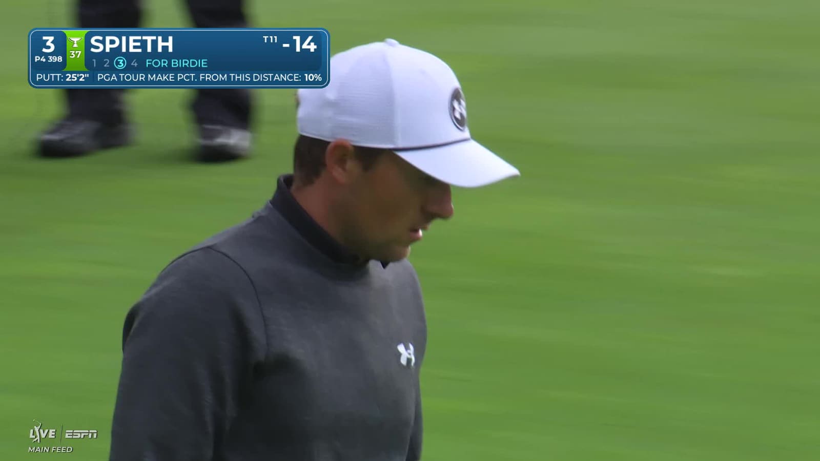 Jordan Spieth | Round 4 | 3rd hole | Shot 3 | 2026 AT&T Pebble Beach