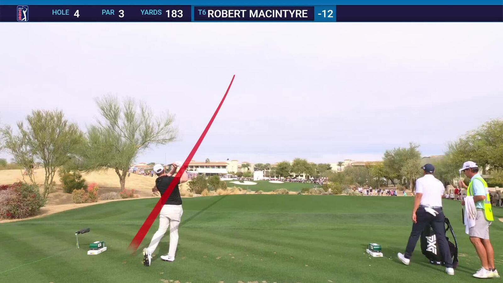 Robert MacIntyre | Round 4 | 4th hole | Shot 1 | 2025 WM Phoenix Open