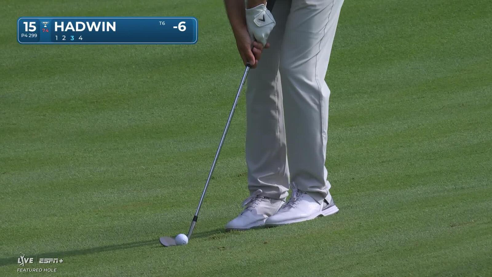 Adam Hadwin | Round 2 | 15th hole | Shot 3 | 2025 Travelers