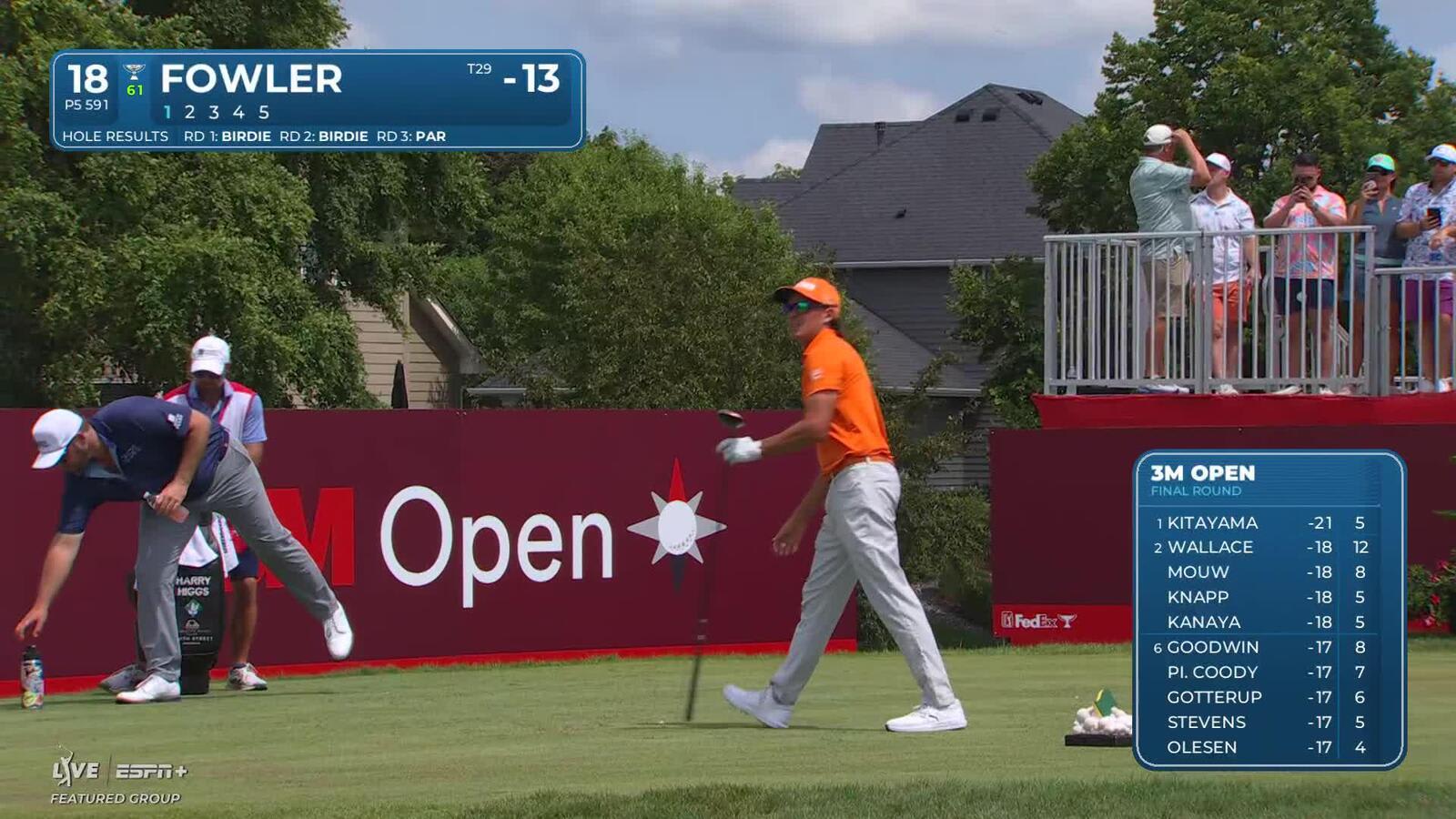 Rickie Fowler | Round 4 | 18th hole | Shot 1 | 2025 3M Open