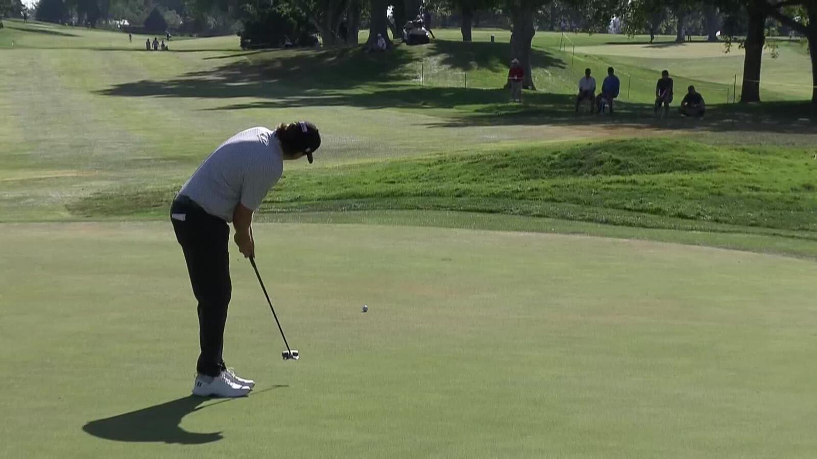 Trace Crowe | Round 4 | 15th hole | Shot 3 | 2025 Utah Championship