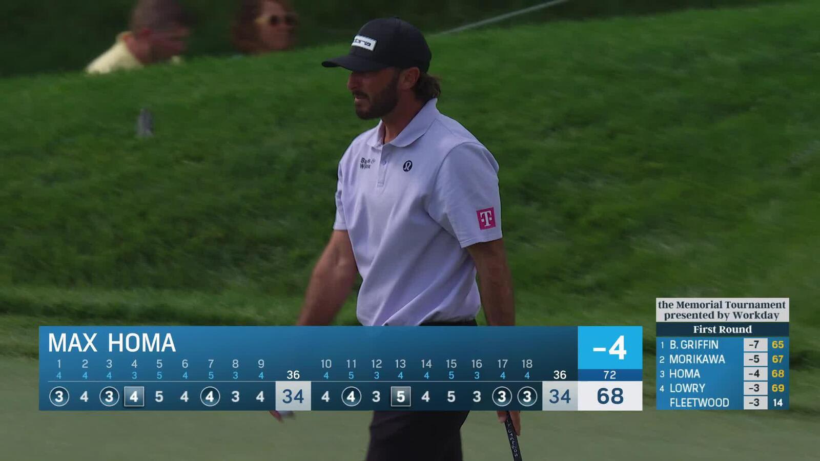 Max Homa | Round 1 | 18th hole | Shot 3 | 2025 the Memorial