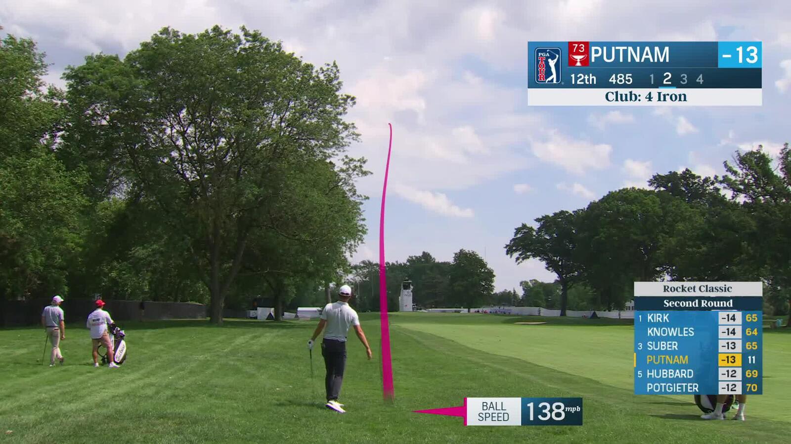 Andrew Putnam | Round 2 | 12th hole | Shot 2 | 2025 Rocket Classic