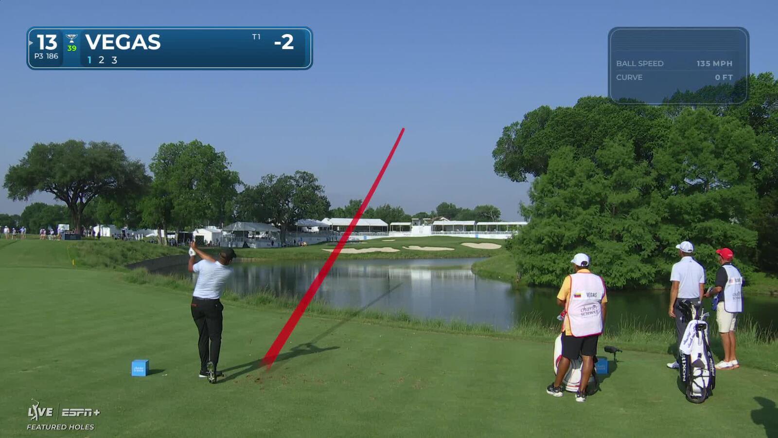 Jhonattan Vegas | Round 1 | 13th hole | Shot 1 | 2025 Charles Schwab