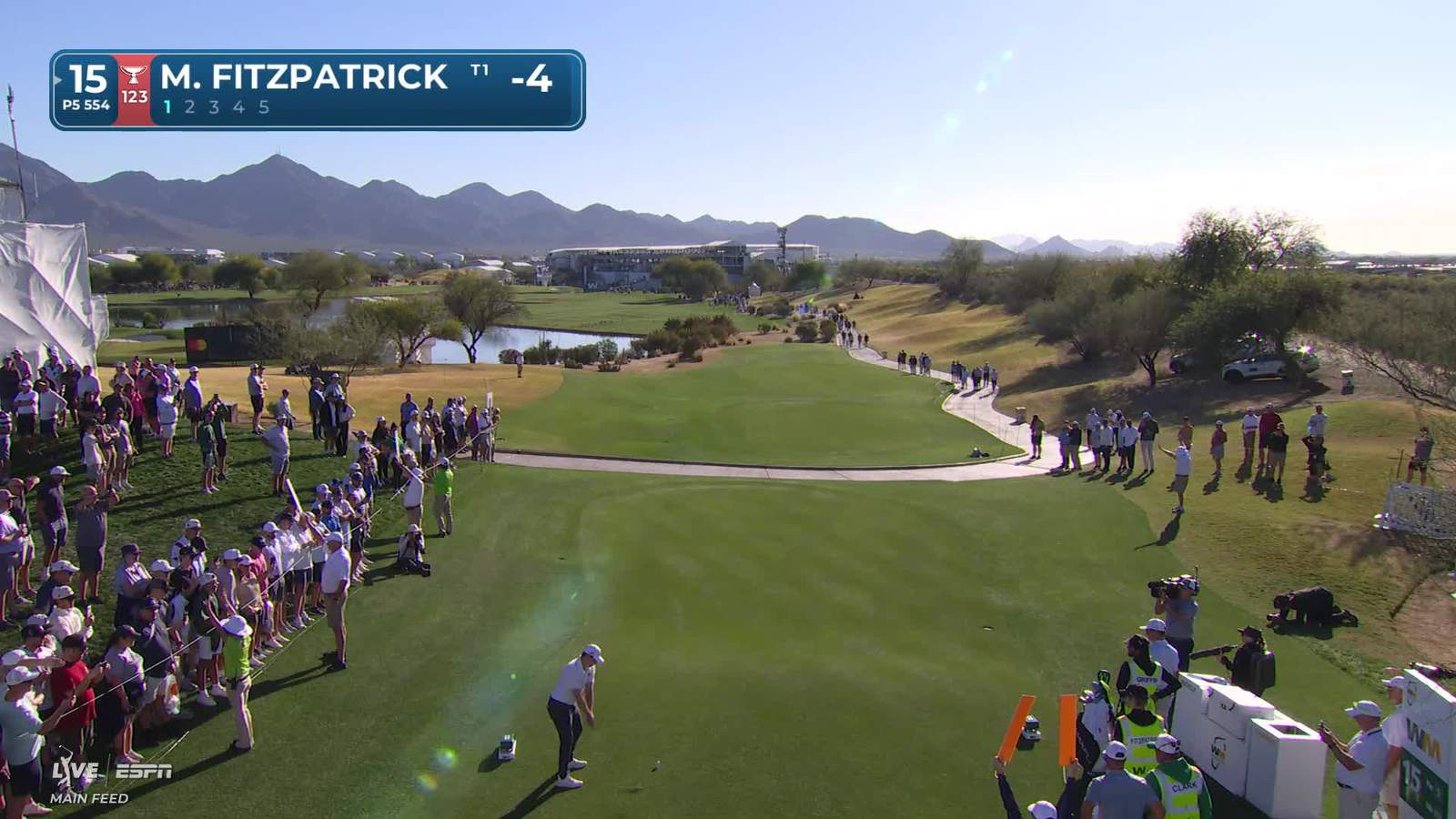Matt Fitzpatrick | Round 1 | 15th hole | Shot 1 | 2026 WM Phoenix Open