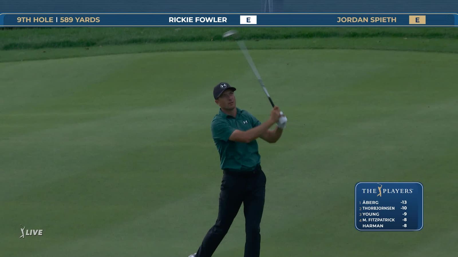 Jordan Spieth | Round 4 | 9th hole | Shot 3 | 2026 THE PLAYERS