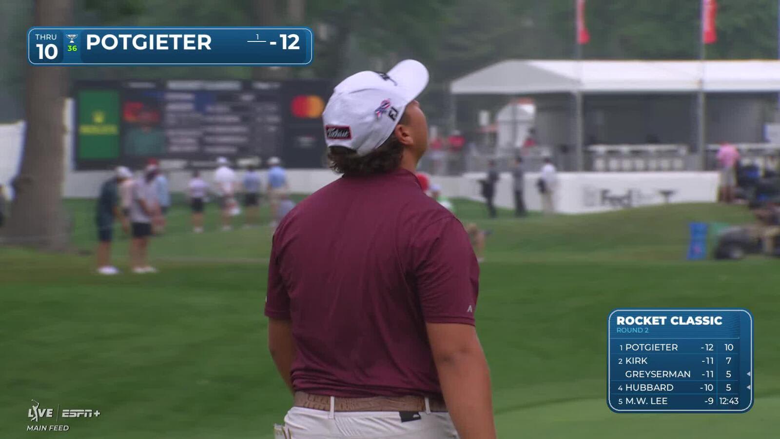 Aldrich Potgieter | Round 2 | 10th hole | Shot 3 | 2025 Rocket Classic