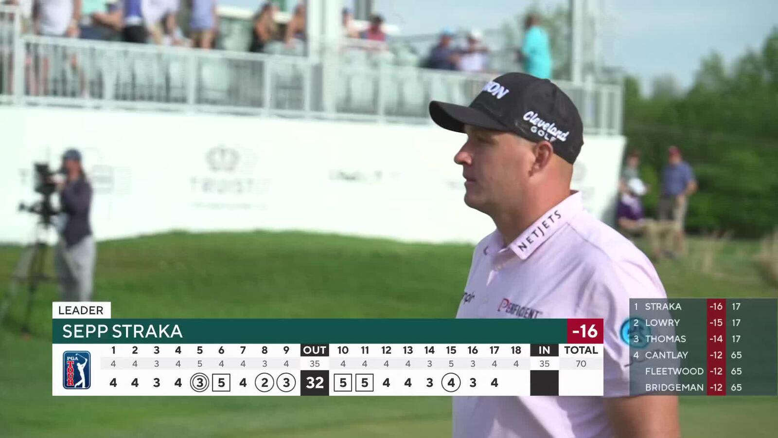 Sepp Straka | Round 4 | 17th hole | Shot 4 | 2025 Truist Championship