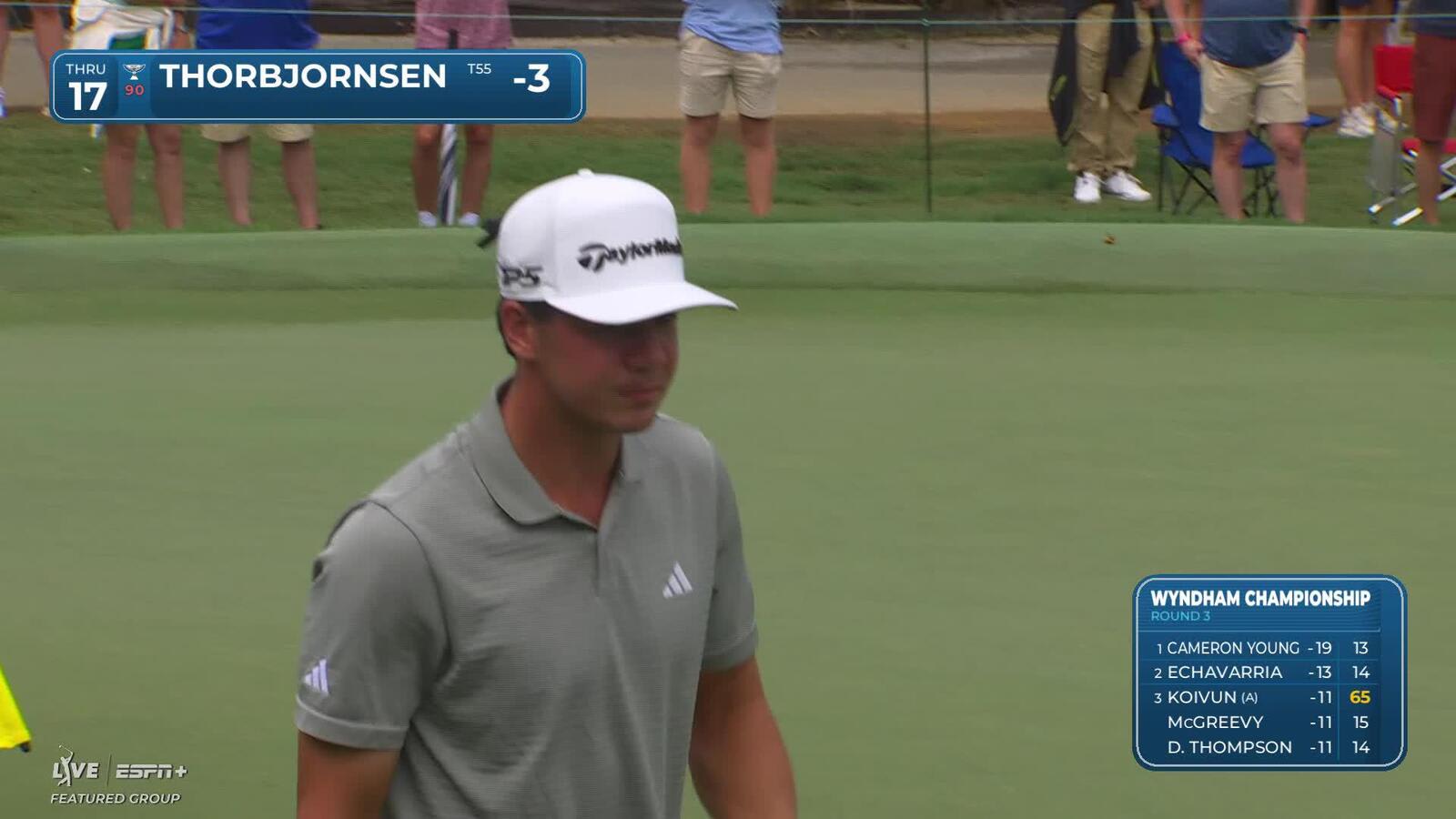 Michael Thorbjornsen | Round 3 | 17th hole | Shot 5 | 2025 Wyndham