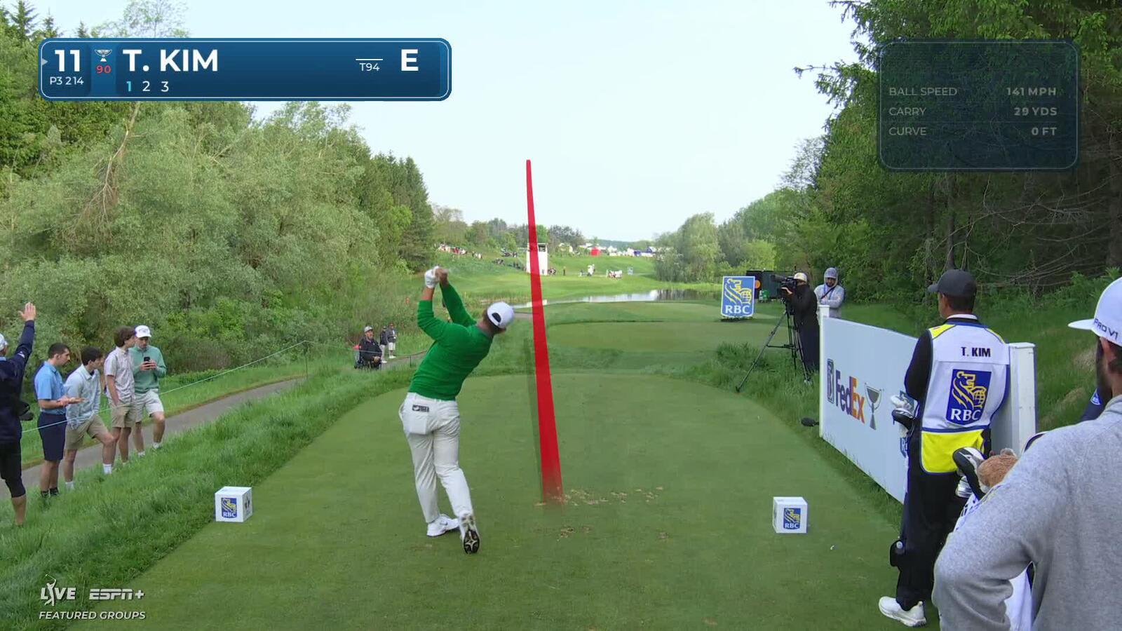 Tom Kim | Round 2 | 11th hole | Shot 1 | 2025 RBC Canadian