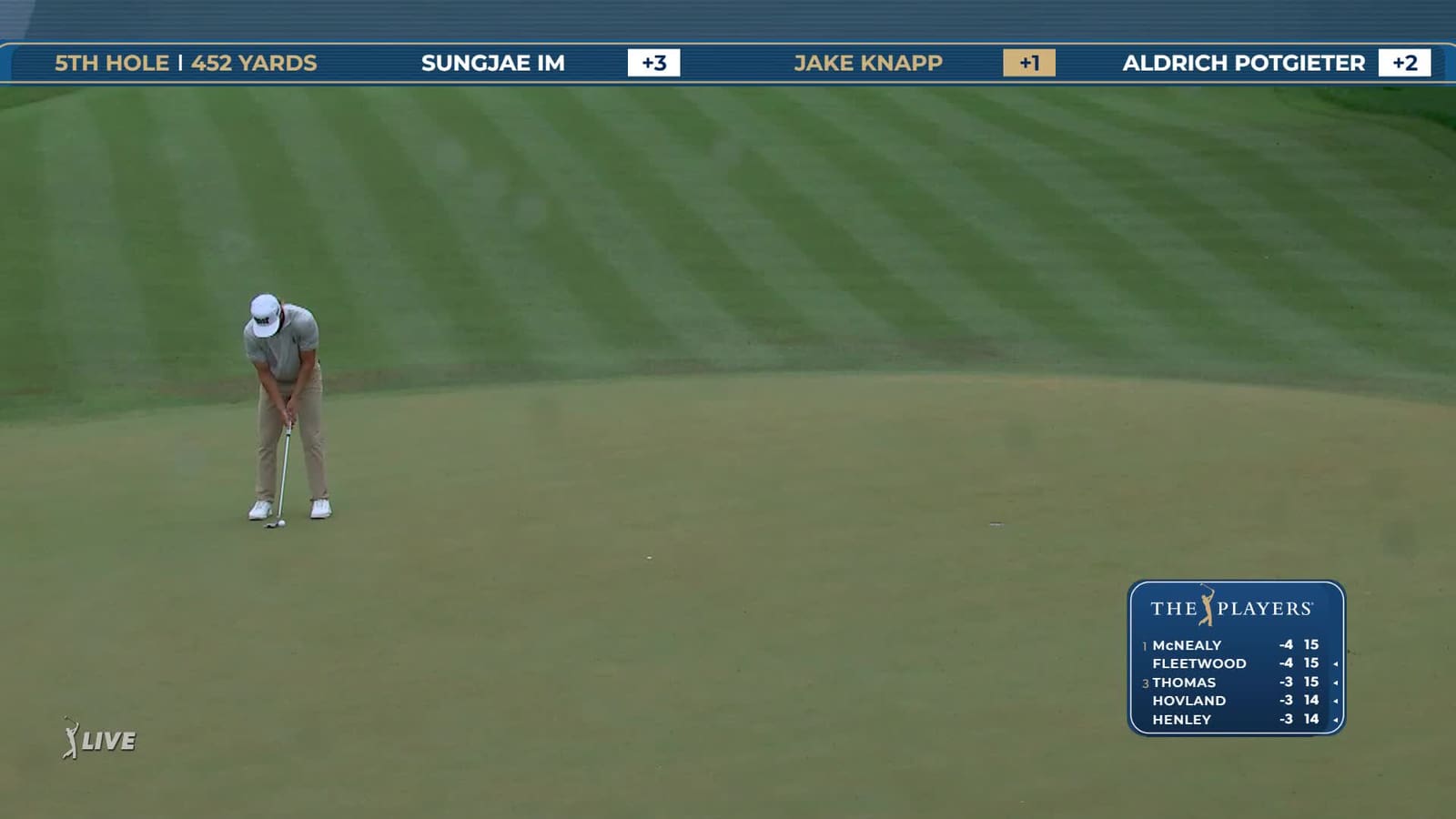 Jake Knapp | Round 1 | 5th hole | Shot 4 | 2026 THE PLAYERS