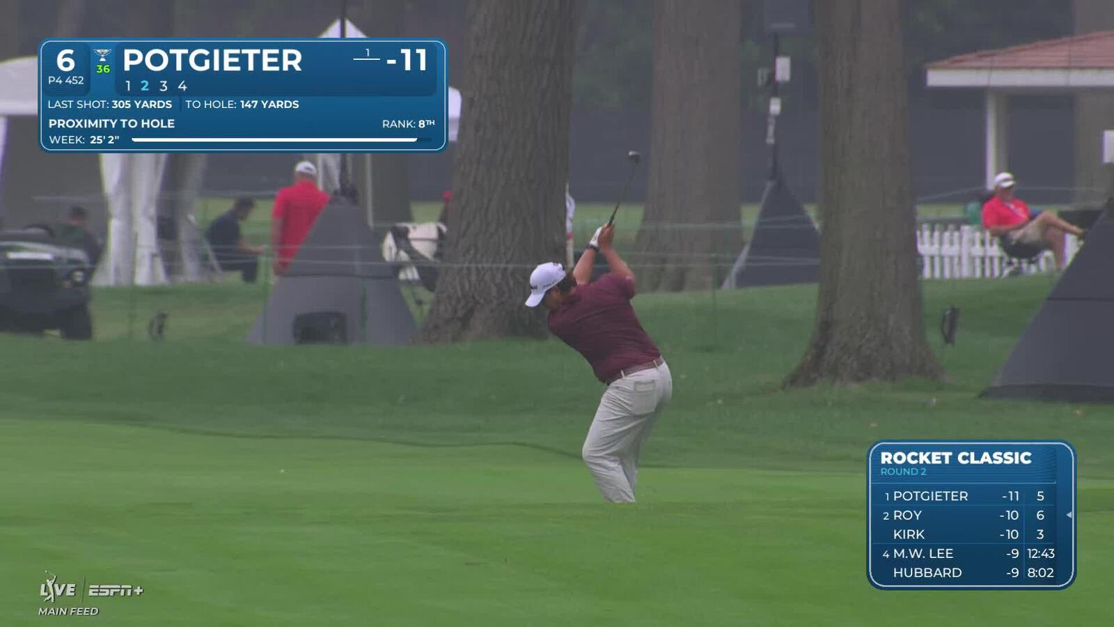 Aldrich Potgieter | Round 2 | 6th hole | Shot 2 | 2025 Rocket Classic