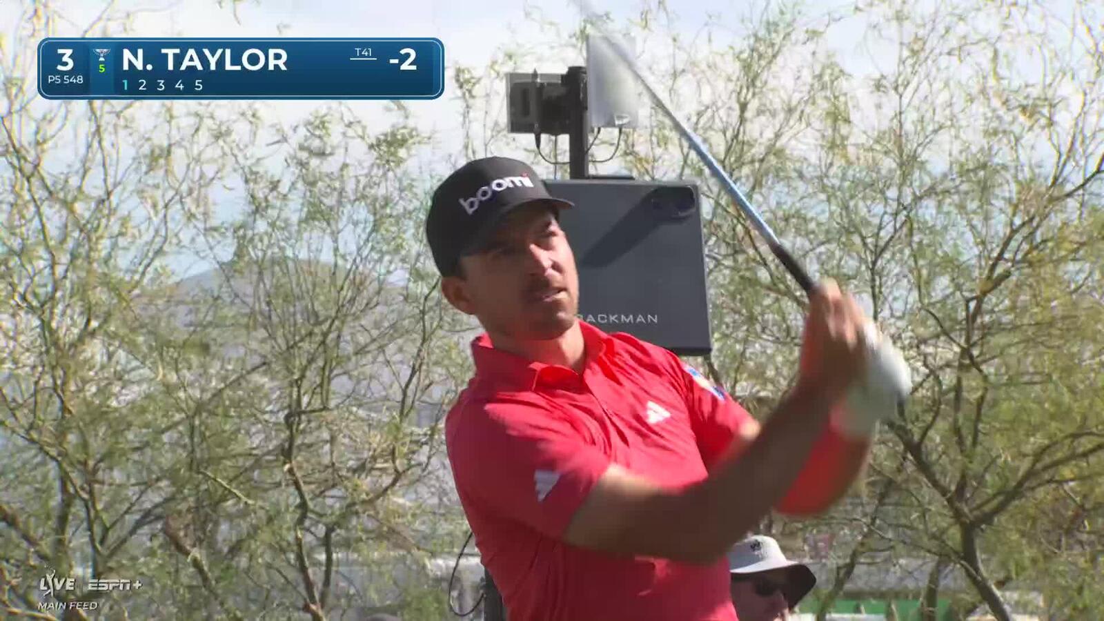 Nick Taylor | Round 2 | 3rd hole | Shot 1 | 2025 WM Phoenix Open