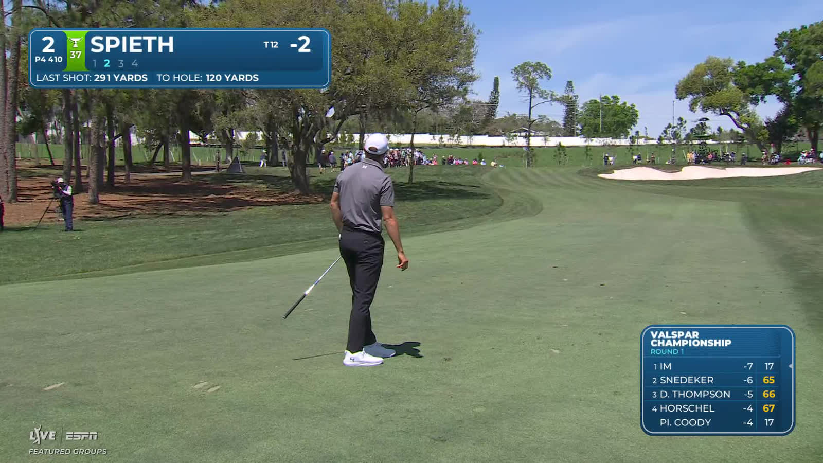 Jordan Spieth | Round 1 | 2nd hole | Shot 2 | 2026 Valspar