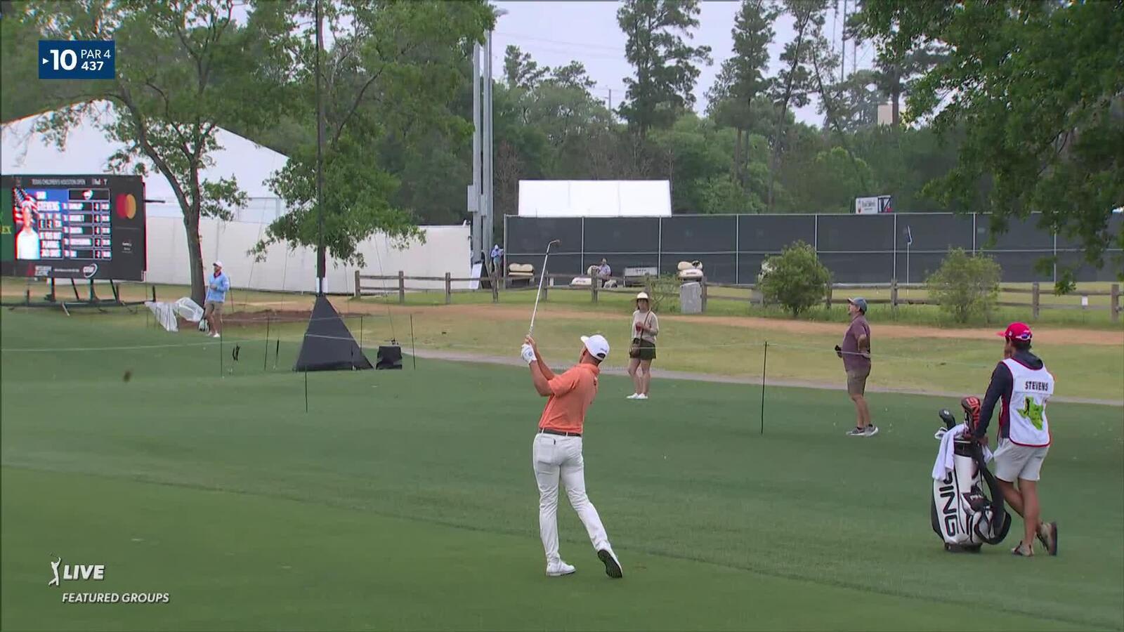 Sam Stevens | 2024 Houston Open | Round 4 | 10th hole | Shot 2