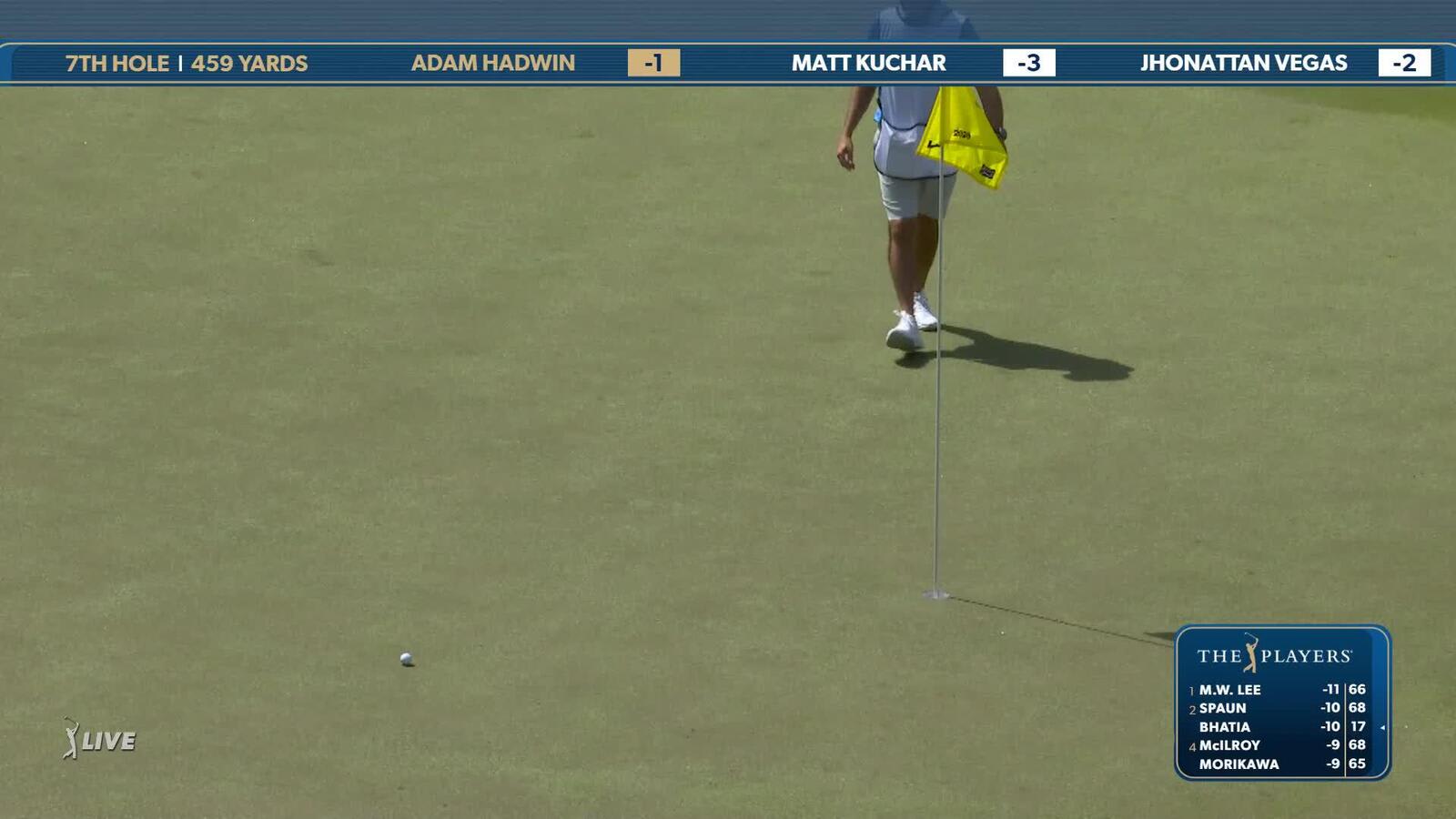 Adam Hadwin | Round 2 | 7th hole | Shot 3 | 2025 THE PLAYERS