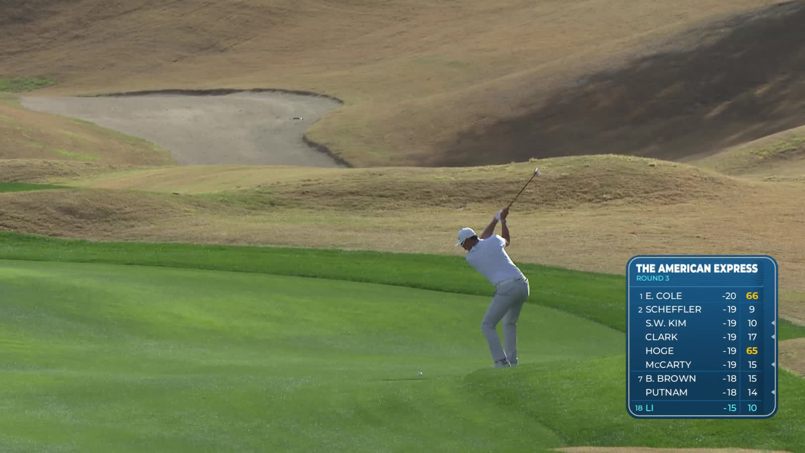 Haotong Li | Round 3 | 11th hole | Shot 2 | 2026 The American Express