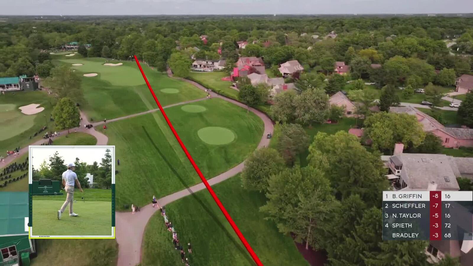 Ben Griffin | Round 3 | 17th hole | Shot 1 | 2025 the Memorial