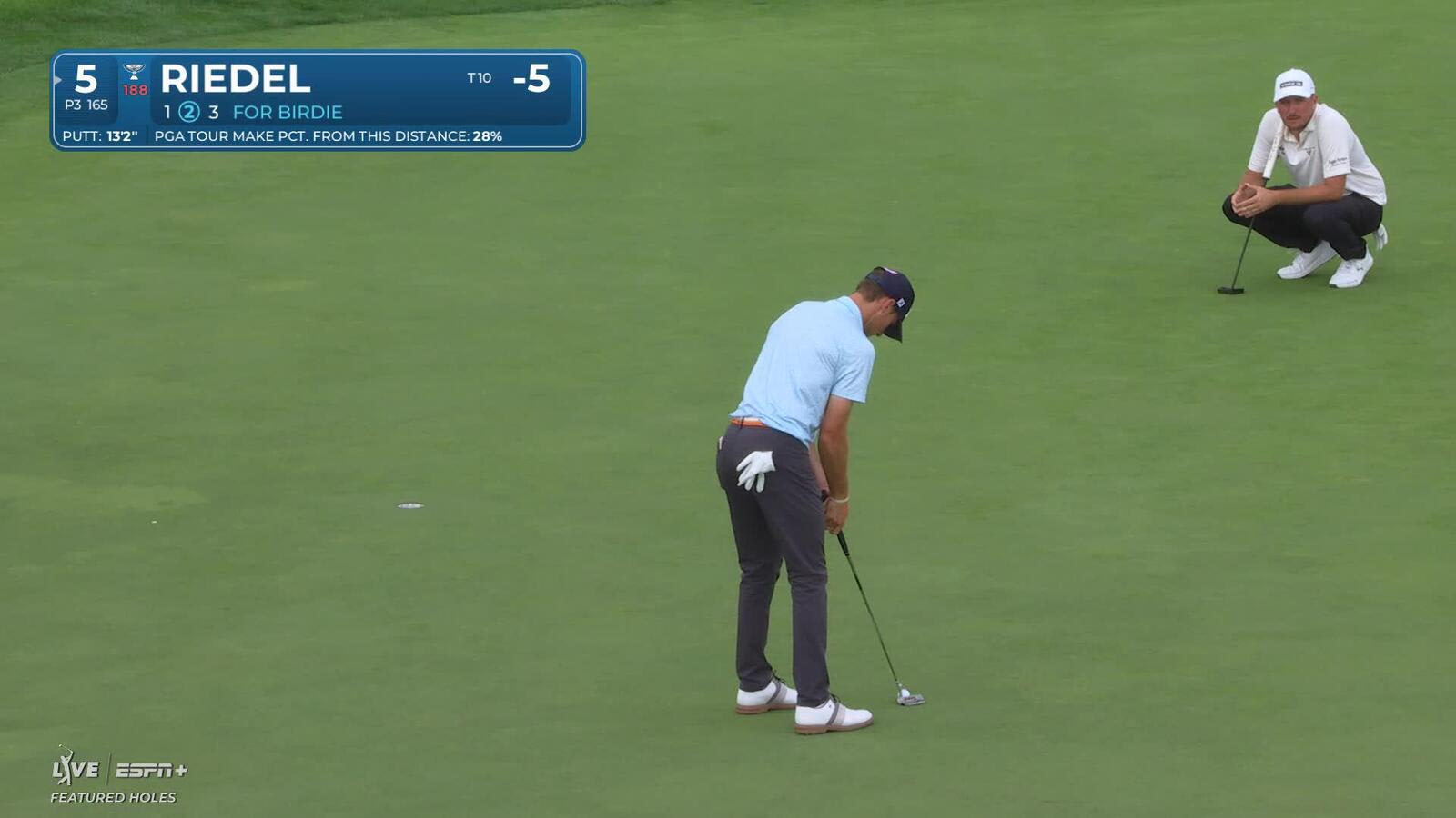 Matthew Riedel | Round 1 | 5th hole | Shot 2 | 2025 Rocket Classic