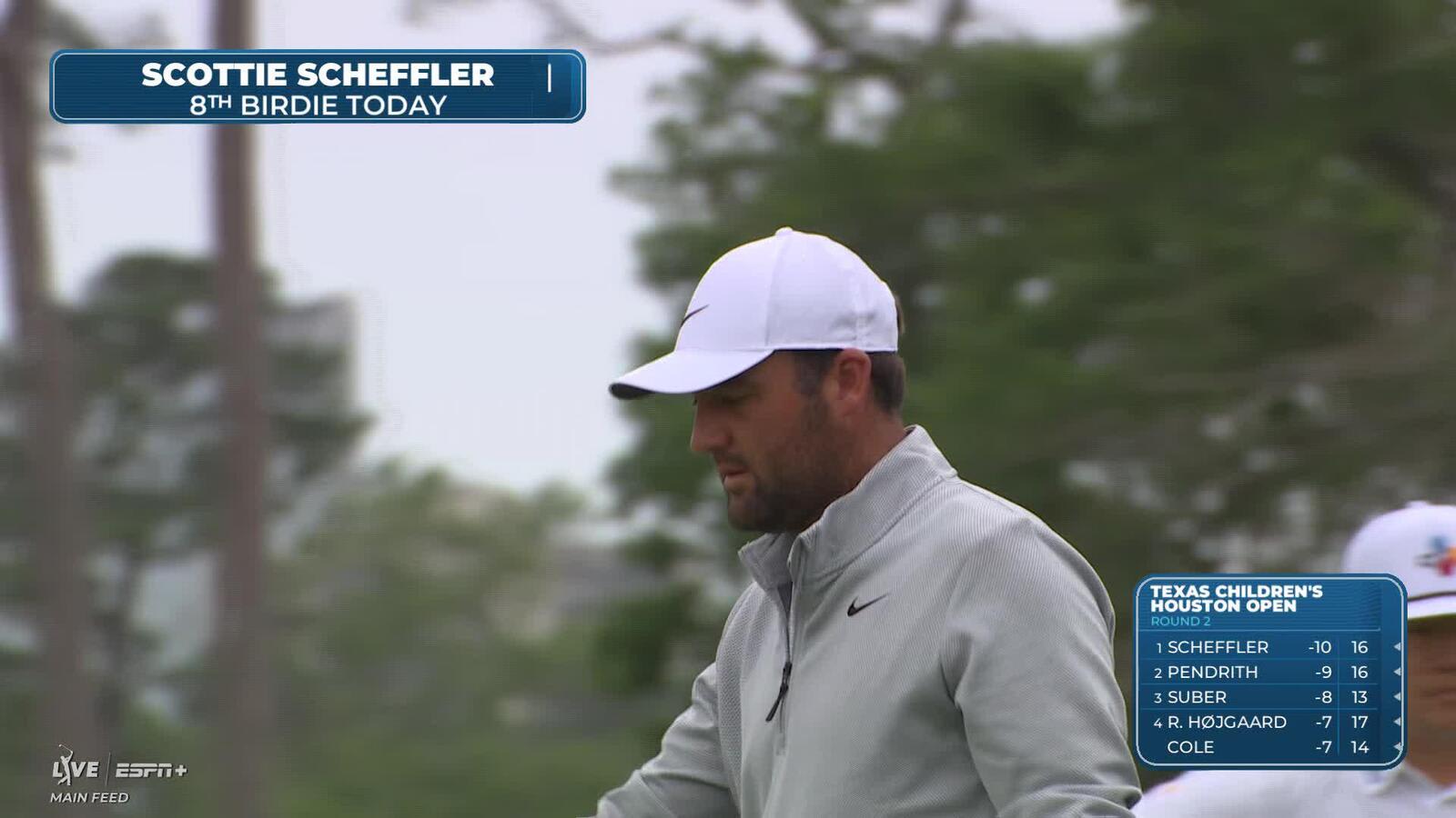 Scottie Scheffler | Round 2 | 8th hole | Shot 4 | 2025 Houston Open