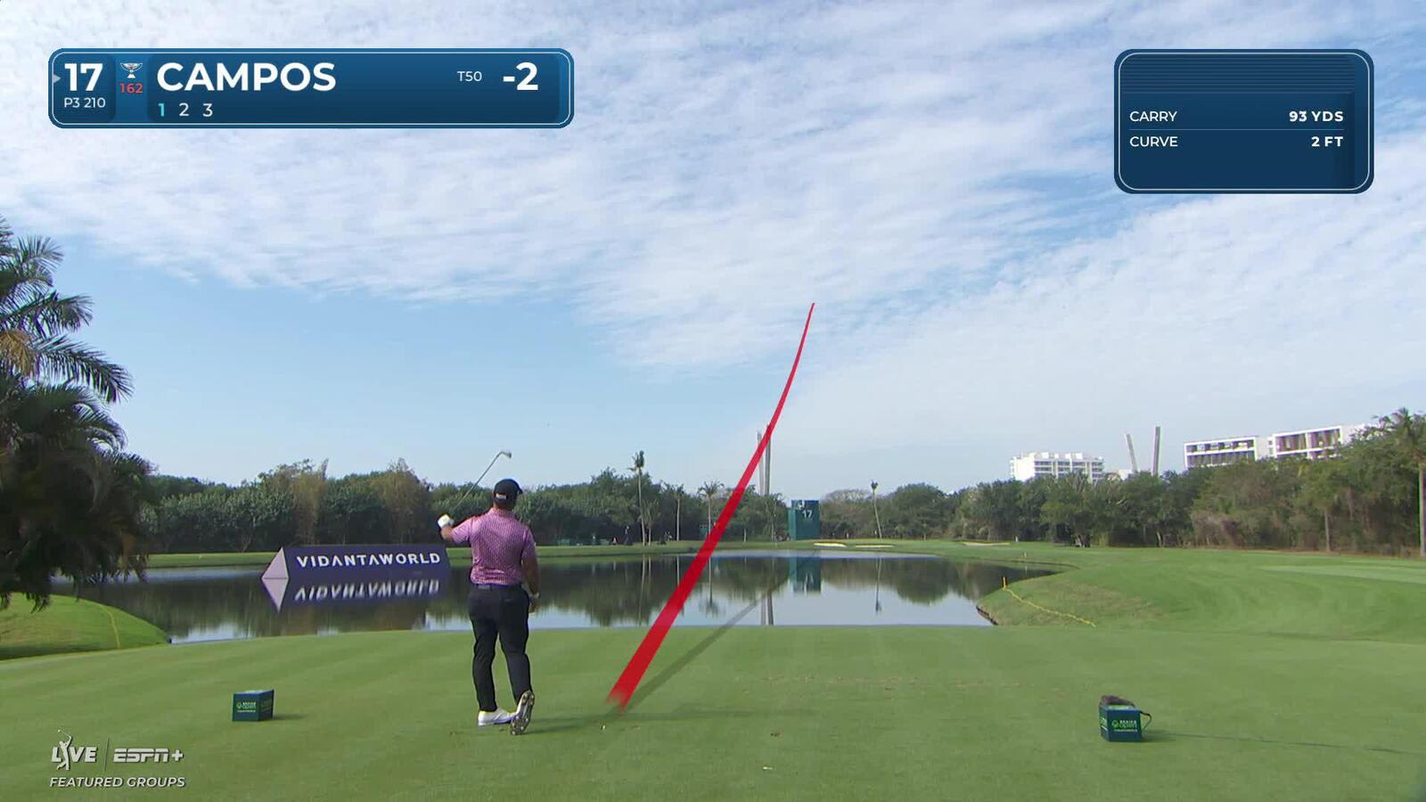 Rafael Campos | Round 2 | 17th hole | Shot 1 | 2025 Mexico Open