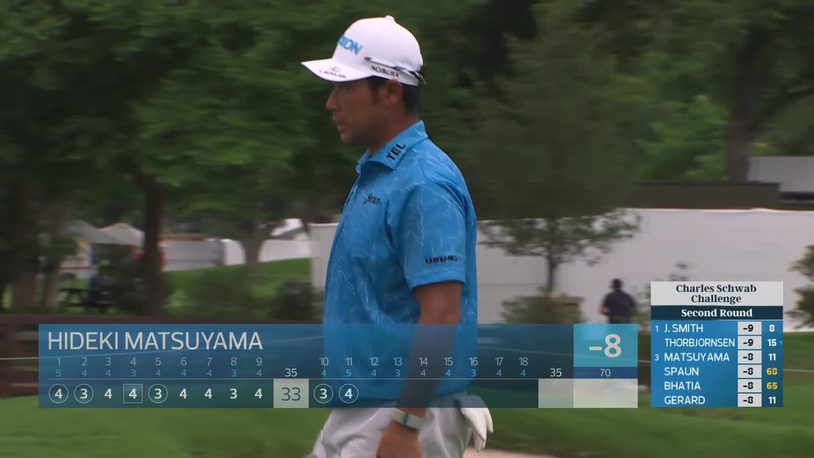 Hideki Matsuyama | Round 2 | 11th hole | Shot 4 | 2026 Charles Schwab