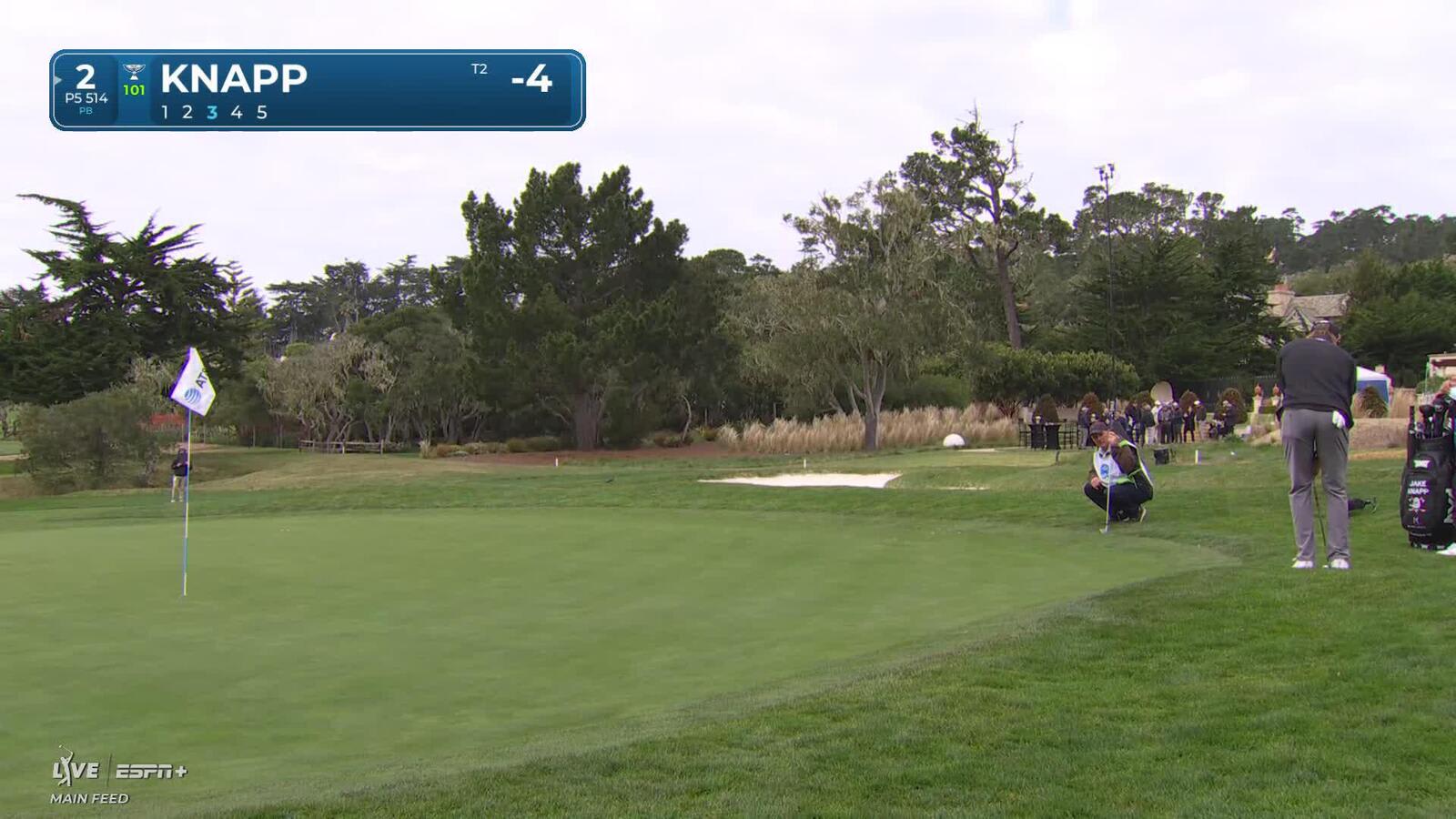 Jake Knapp | Round 1 | 2nd hole | Shot 3 | 2025 AT&T Pebble Beach