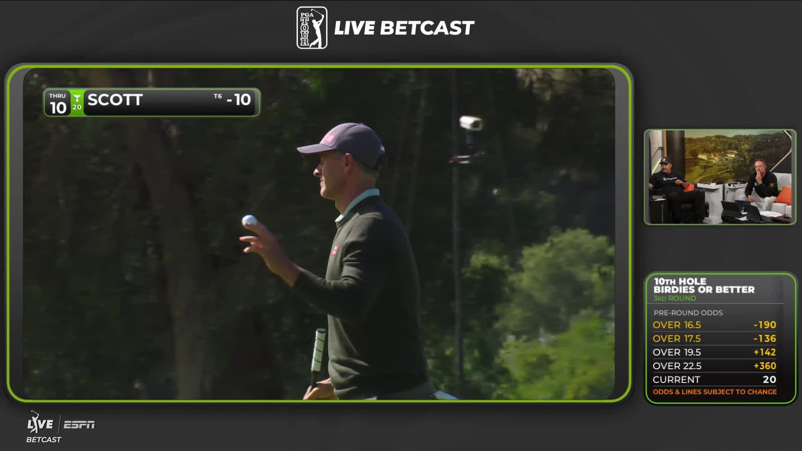 Adam Scott | Round 3 | 10th hole | Shot 3 | 2026 The Genesis