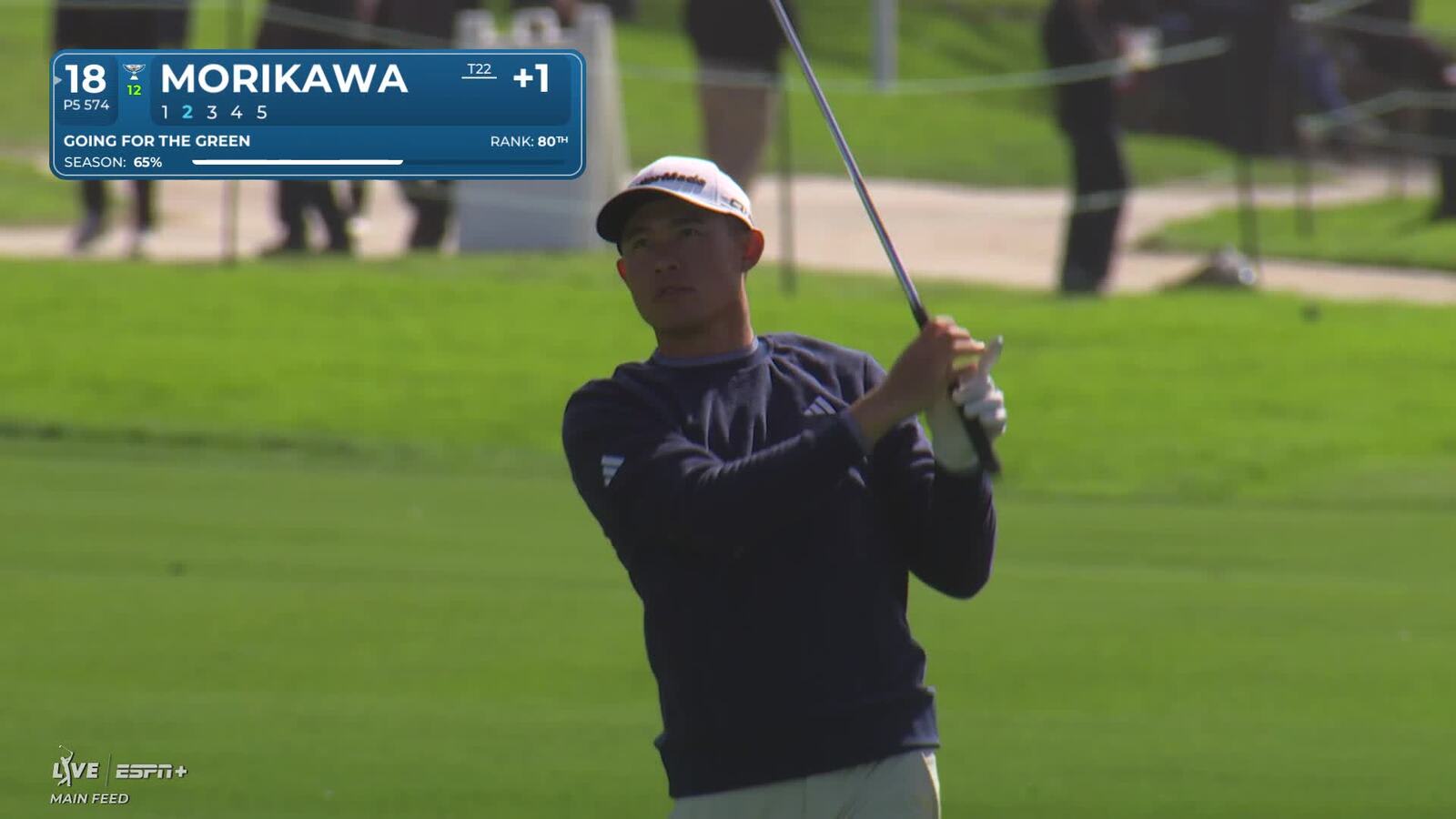 Collin Morikawa | Round 2 | 18th hole | Shot 2 | 2025 Genesis