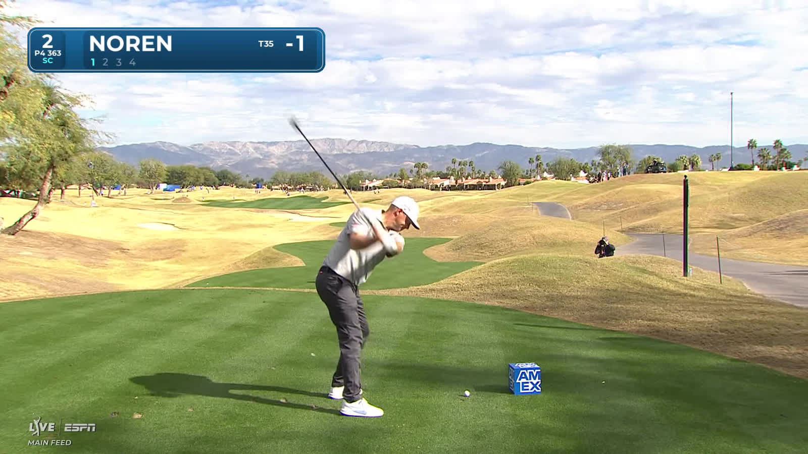 Alex Noren | Round 1 | 2nd hole | Shot 1 | 2026 The American Express