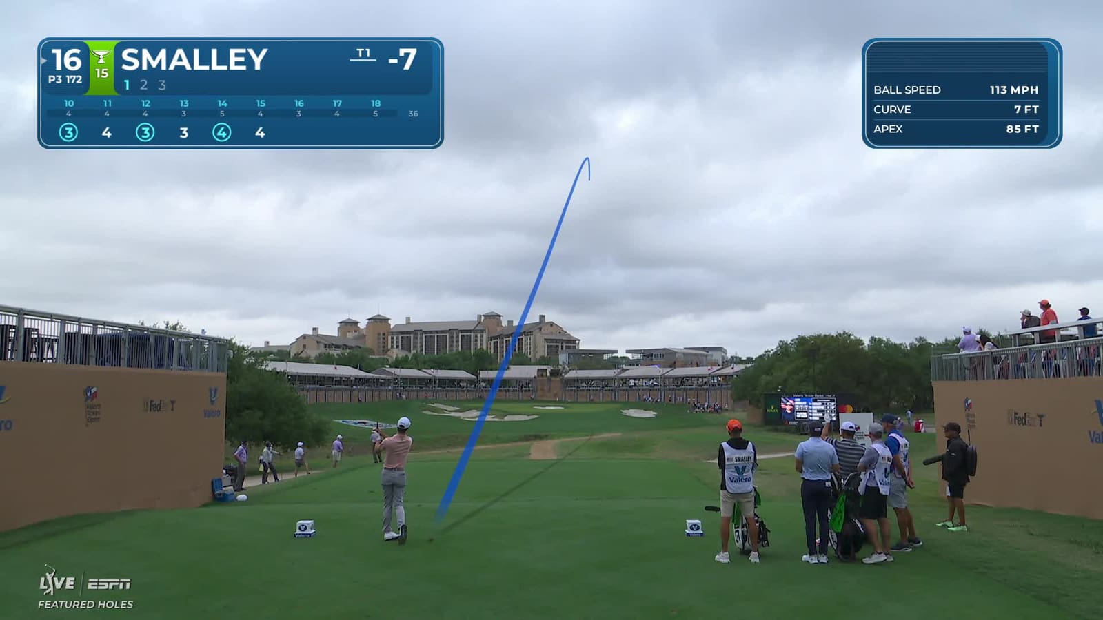 Alex Smalley | Round 2 | 16th hole | Shot 1 | 2026 Valero
