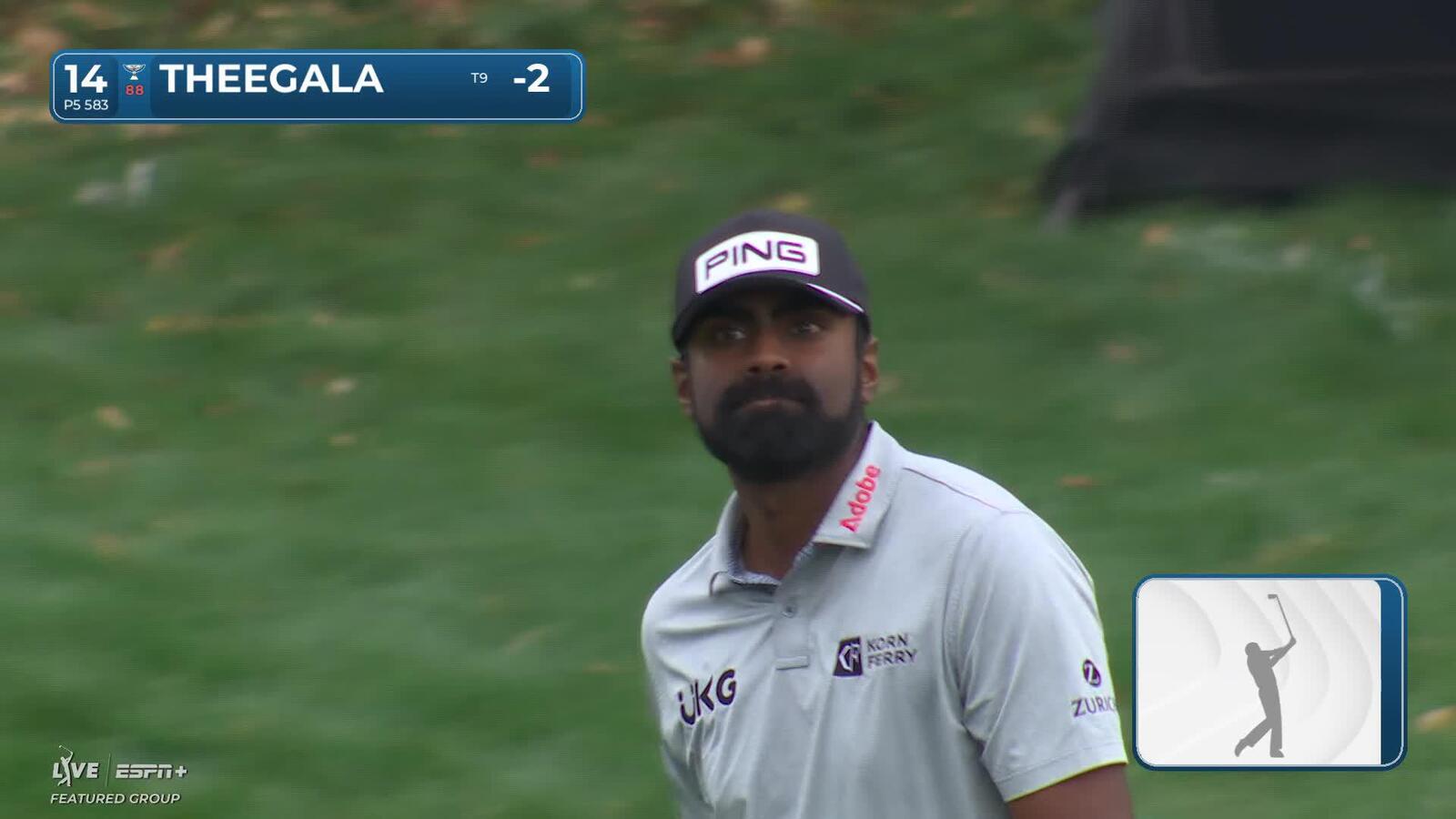 Sahith Theegala | Round 1 | 14th hole | Shot 3 | 2025 Valspar