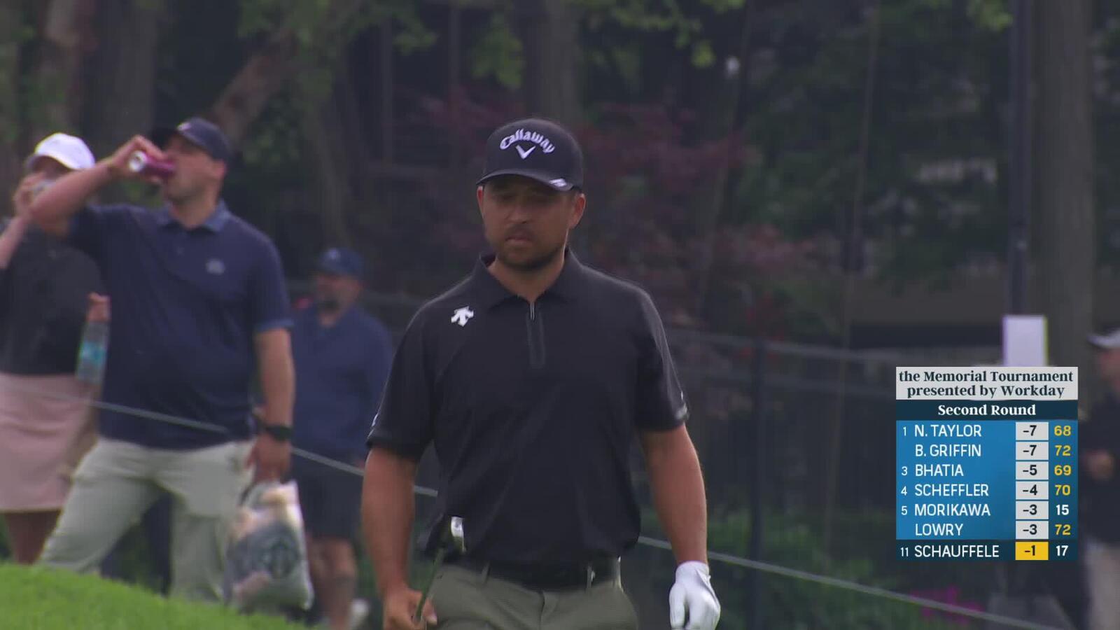 Xander Schauffele | Round 2 | 18th hole | Shot 2 | 2025 the Memorial