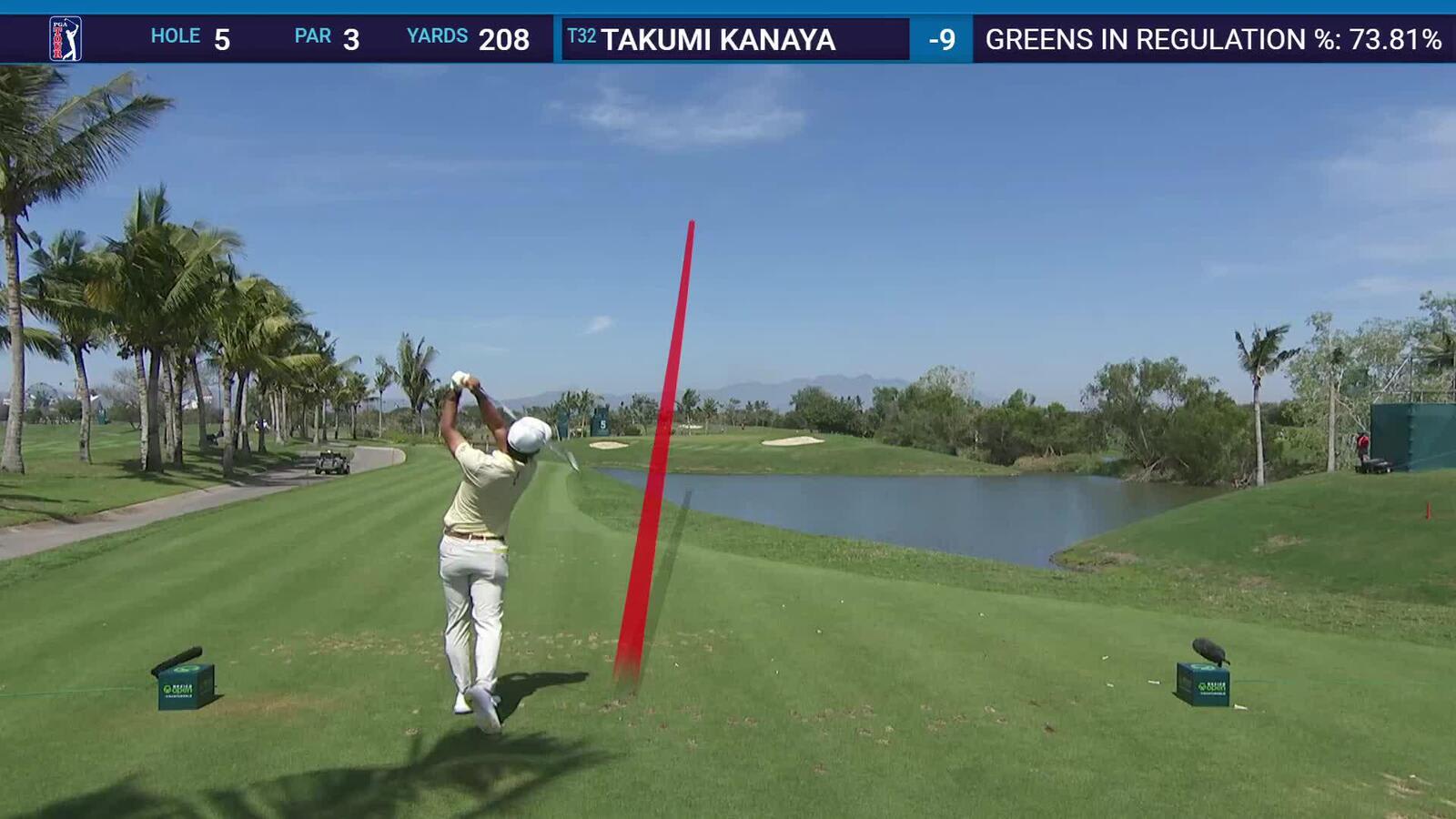 Takumi Kanaya | Round 4 | 5th hole | Shot 1 | 2025 Mexico Open