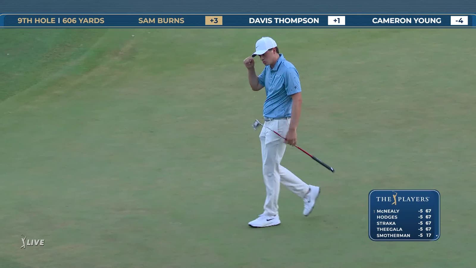 Davis Thompson | Round 1 | 9th hole | Shot 4 | 2026 THE PLAYERS