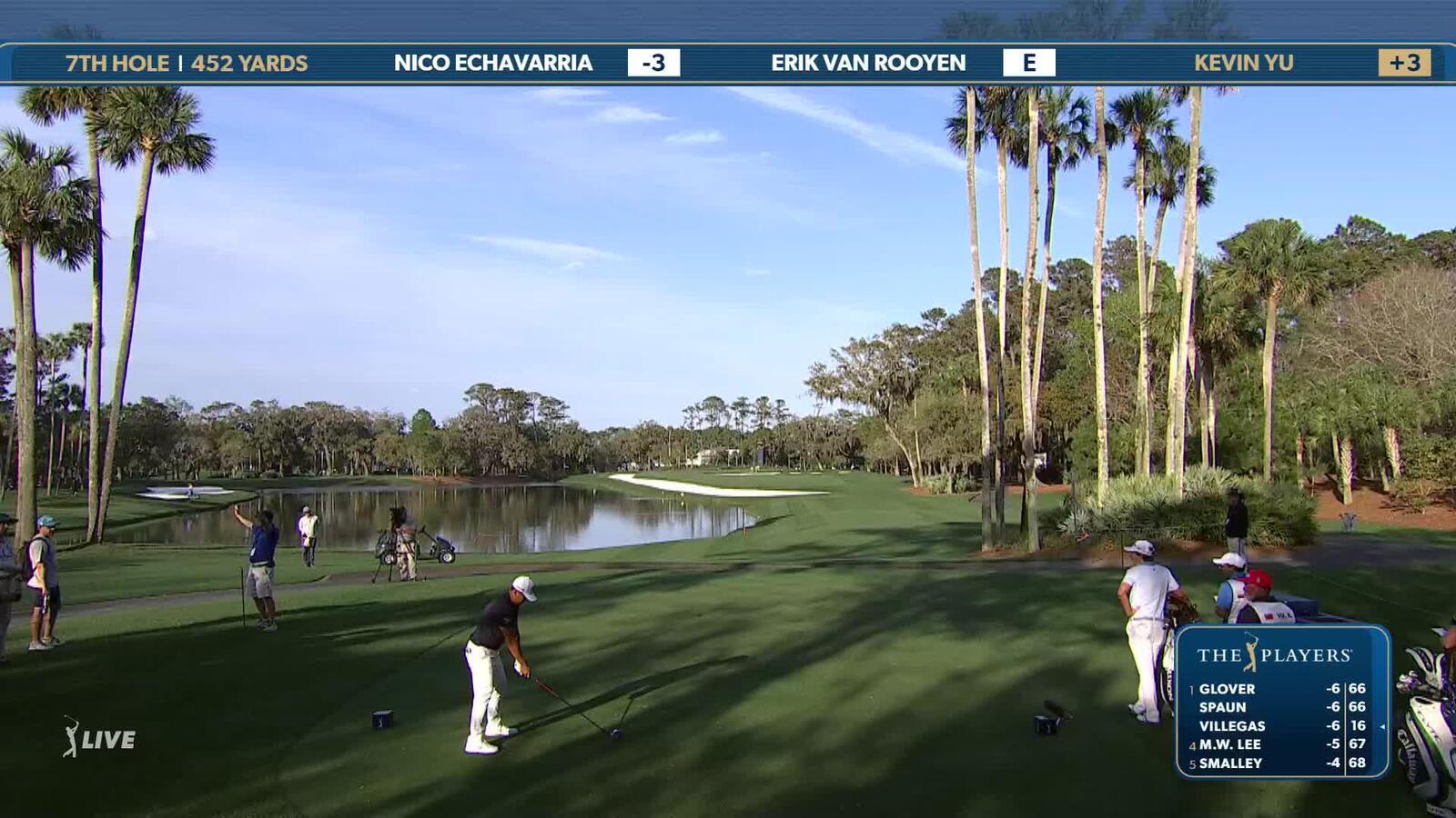 Kevin Yu | Round 1 | 7th hole | Shot 1 | 2025 THE PLAYERS
