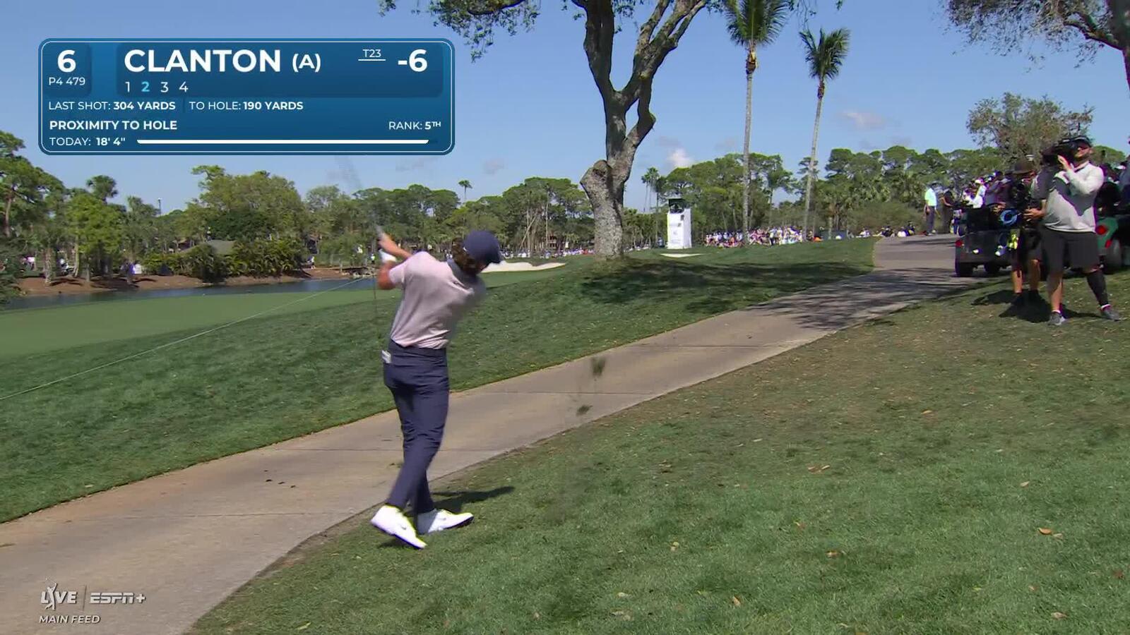 Luke Clanton | Round 2 | 6th hole | Shot 2 | 2025 Cognizant Classic
