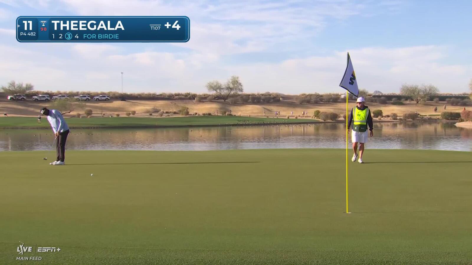Sahith Theegala | Round 2 | 11th hole | Shot 3 | 2025 WM Phoenix Open