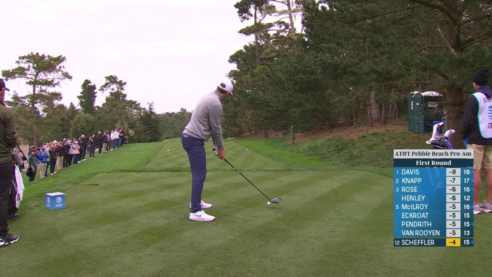 Scottie Scheffler | Round 1 | 7th hole | Shot 1 | 2025 AT&T Pebble Beach