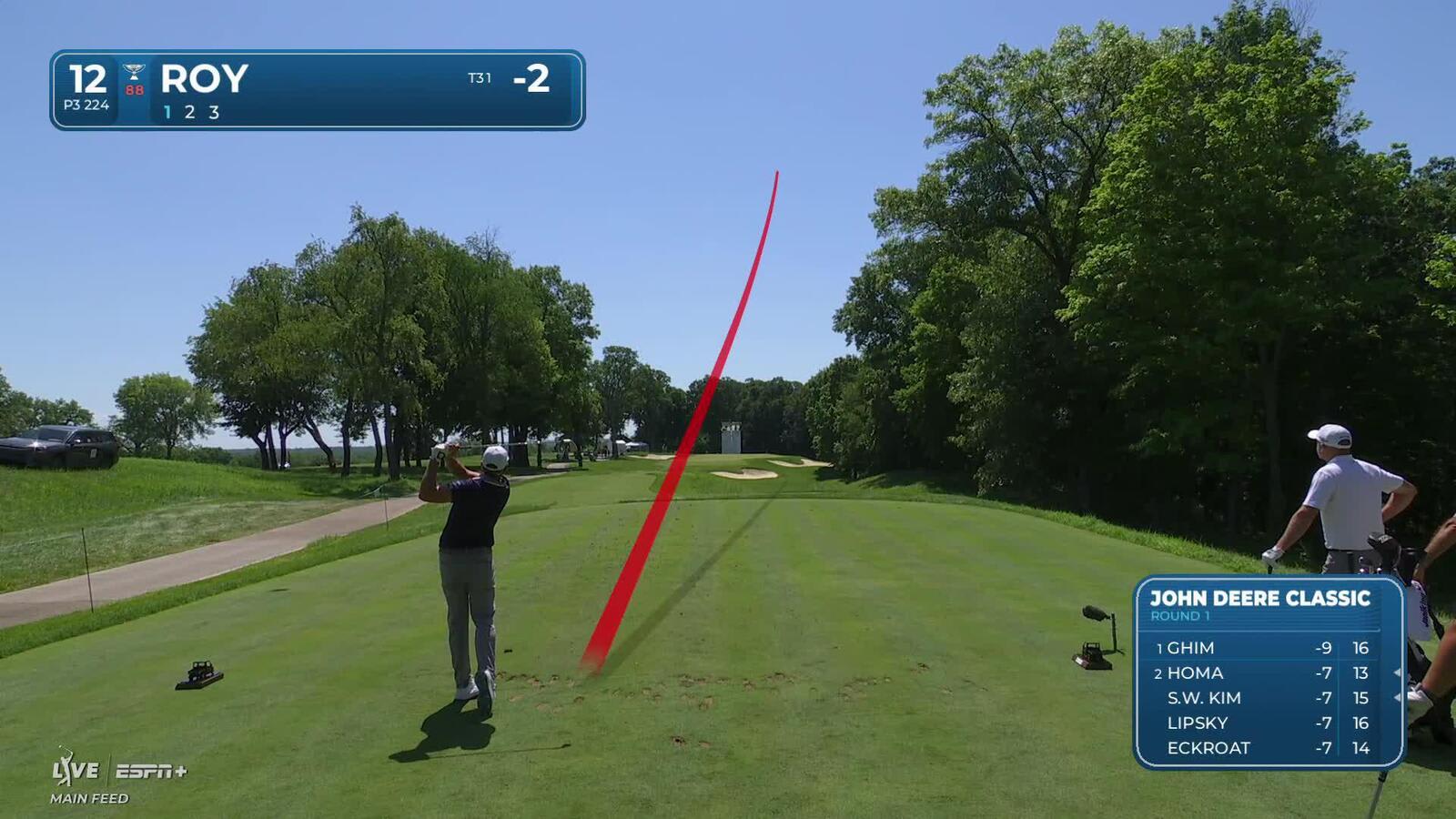 Kevin Roy nearly aces No. 12 at John Deere