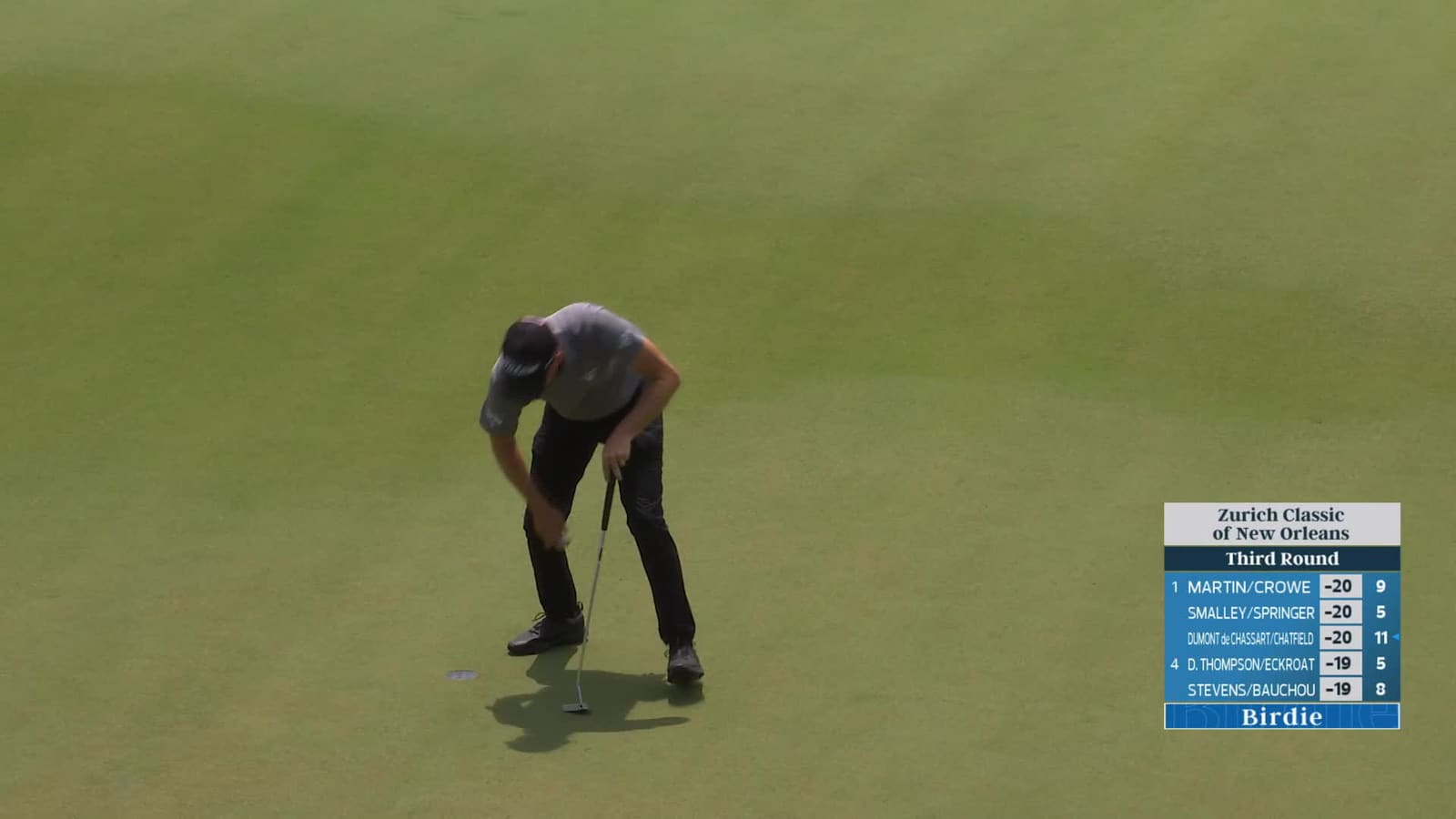 Garnett/Hodges makes birdie on No. 9 at Zurich Classic
