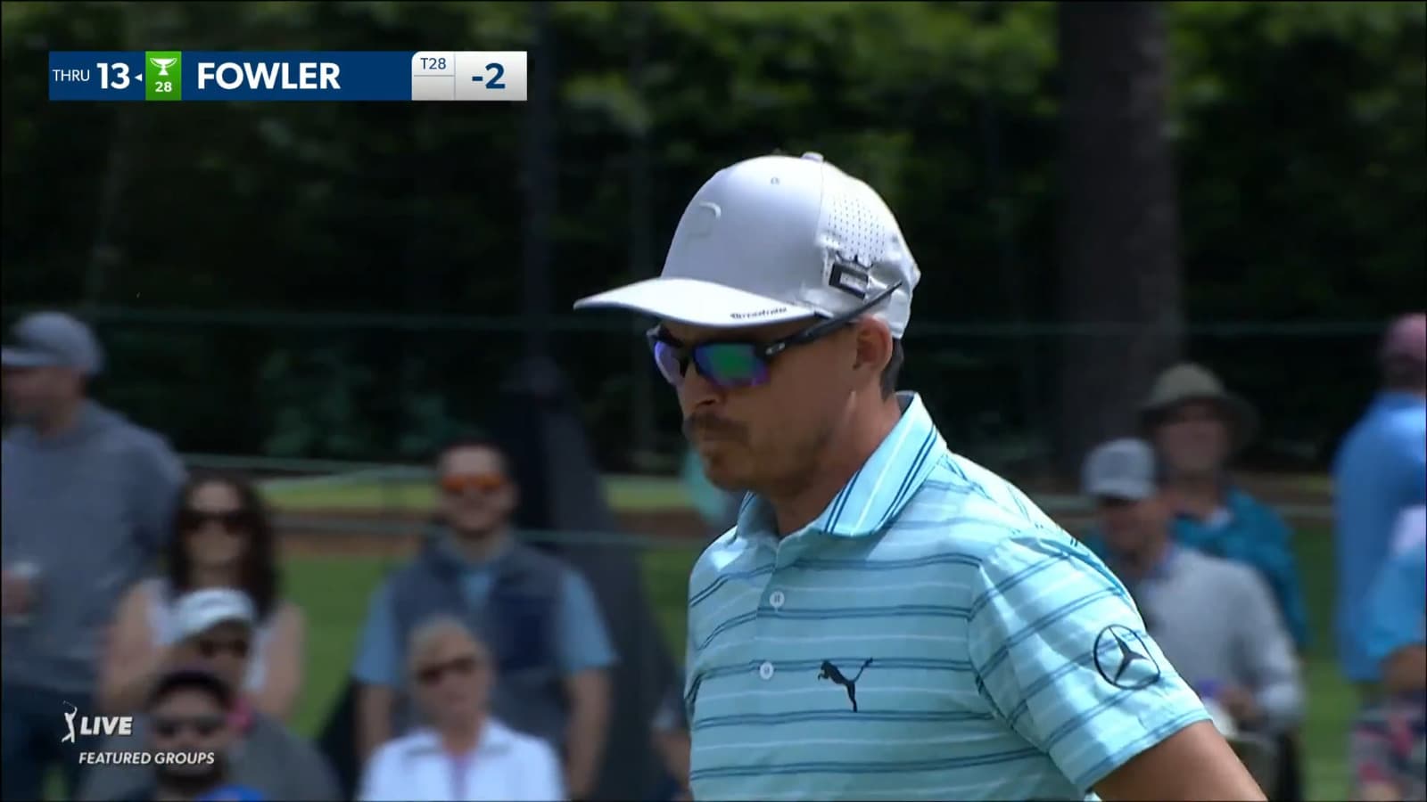 Rickie Fowler rolls in 15-foot birdie putt at Wells Fargo