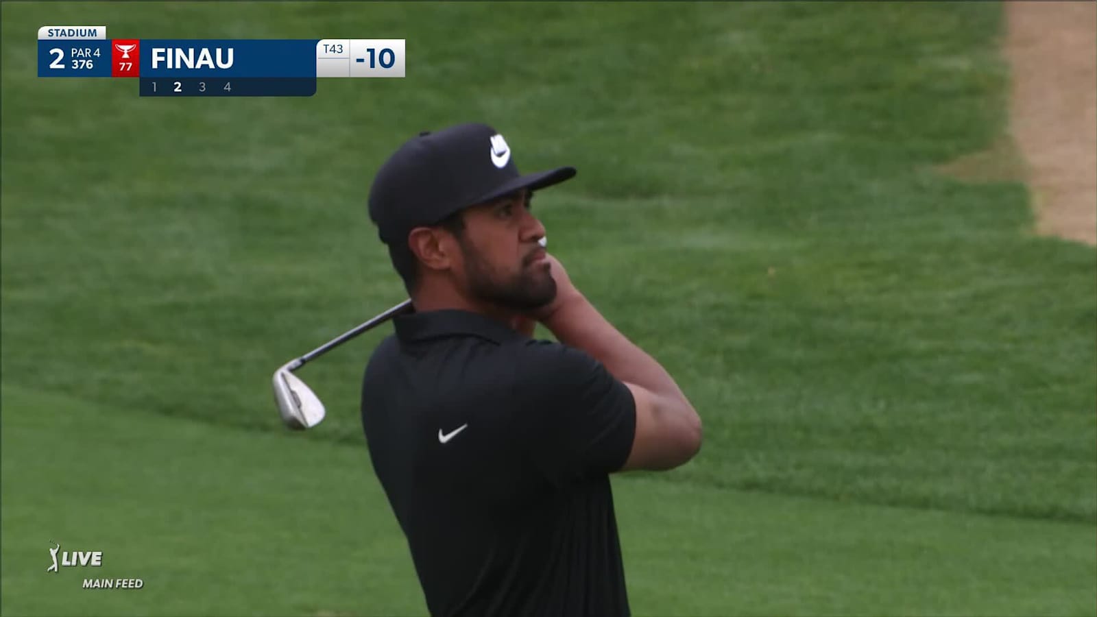 Tony Finau's well-controlled wedge yields birdie at The American Express