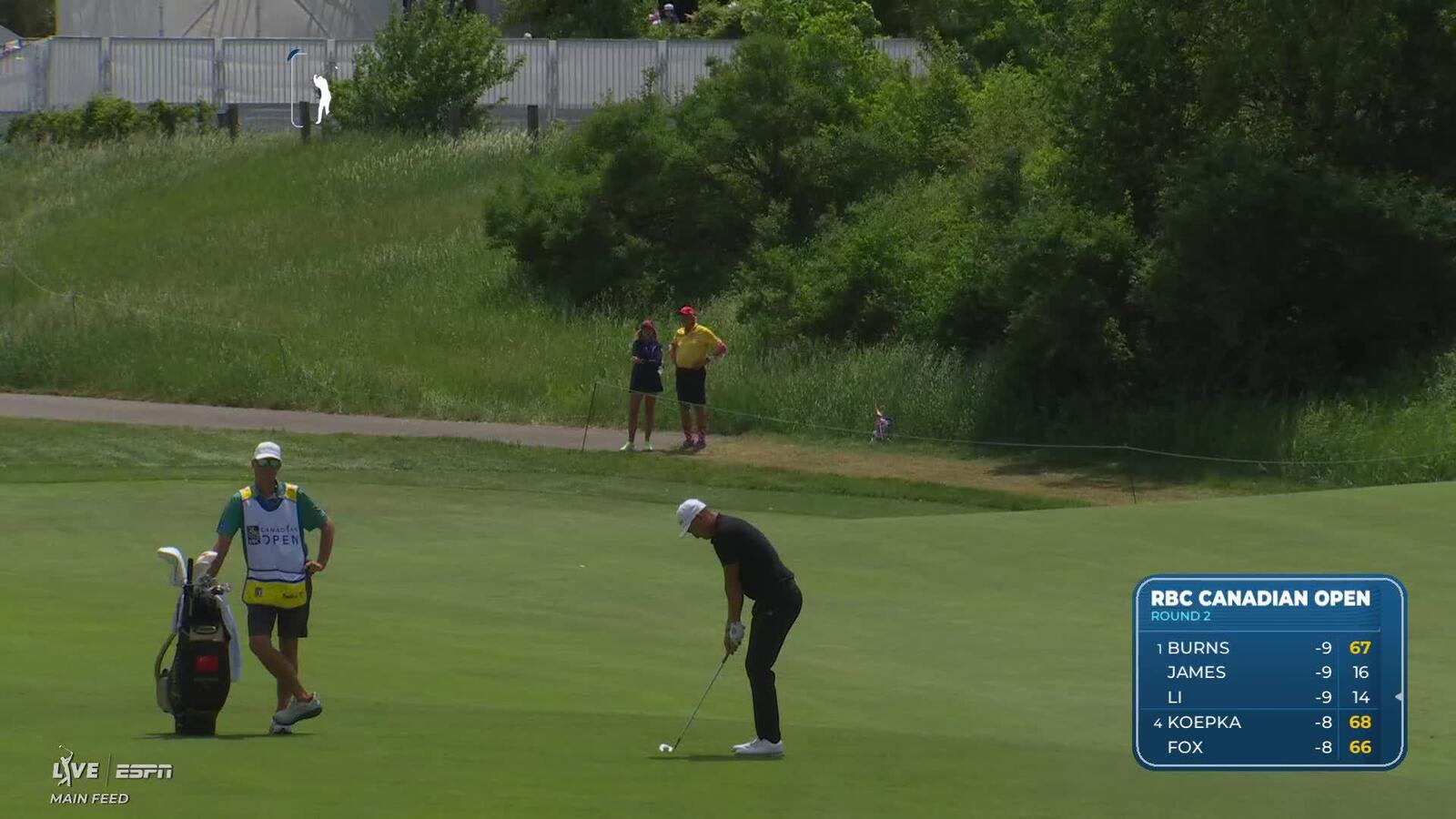 Haotong Li's 82-yard approach sets up birdie on No. 6 at RBC Canadian