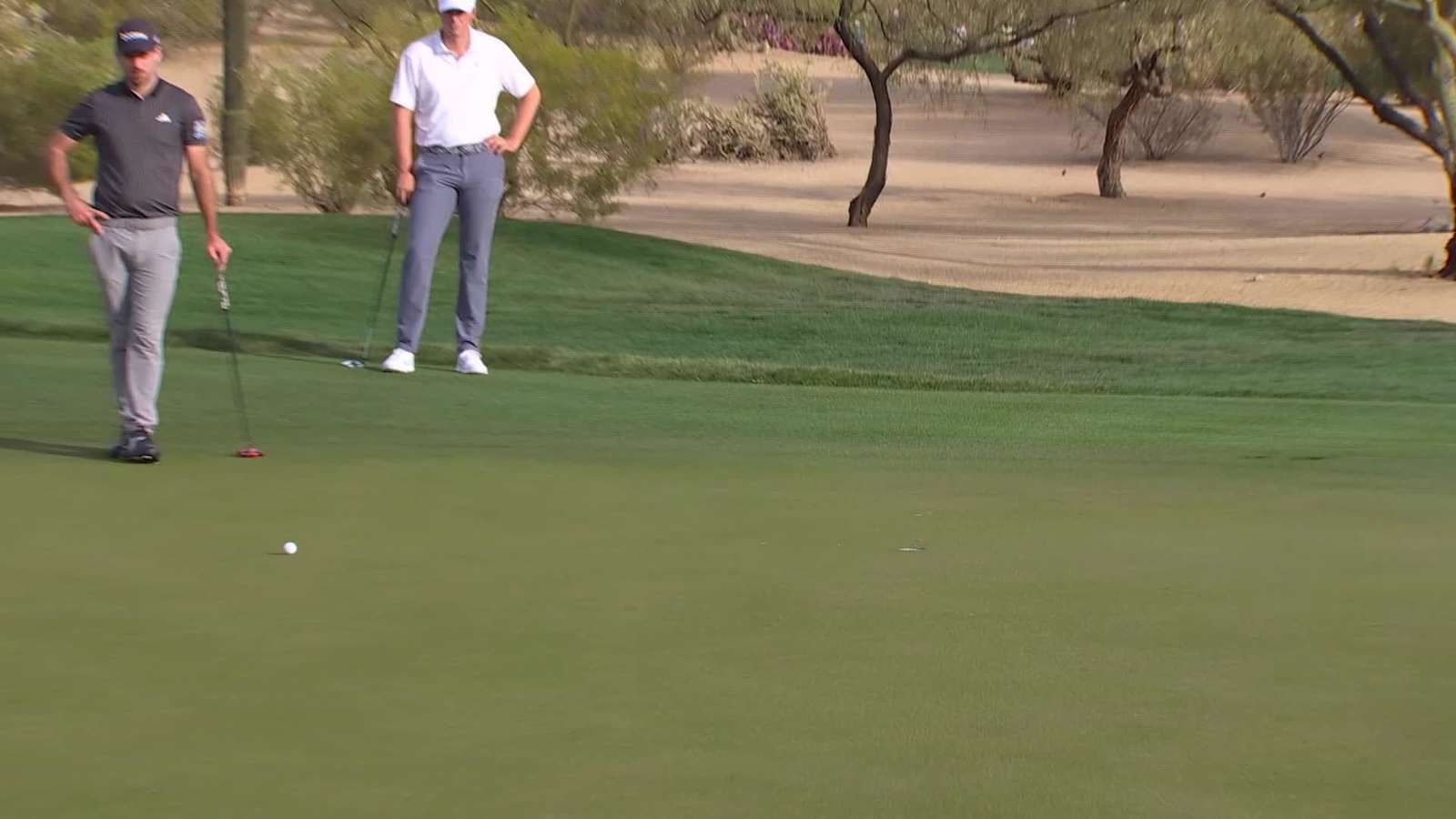Wyndham Clark drains 26-foot birdie putt at WM Phoenix Open
