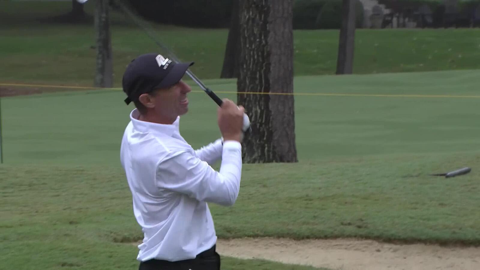 Steven Alker makes birdie on No. 16 at SAS Championship