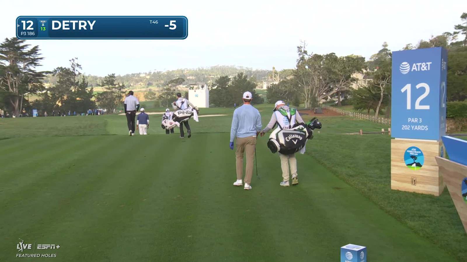 Thomas Detry nearly aces No. 12 at AT&T Pebble Beach