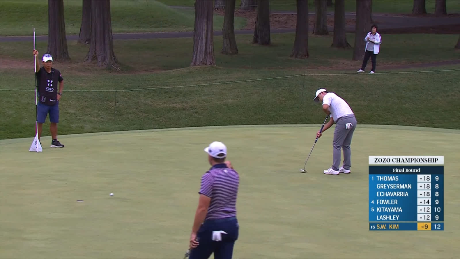 Si Woo Kim sinks 20-foot birdie putt at ZOZO CHAMPIONSHIP