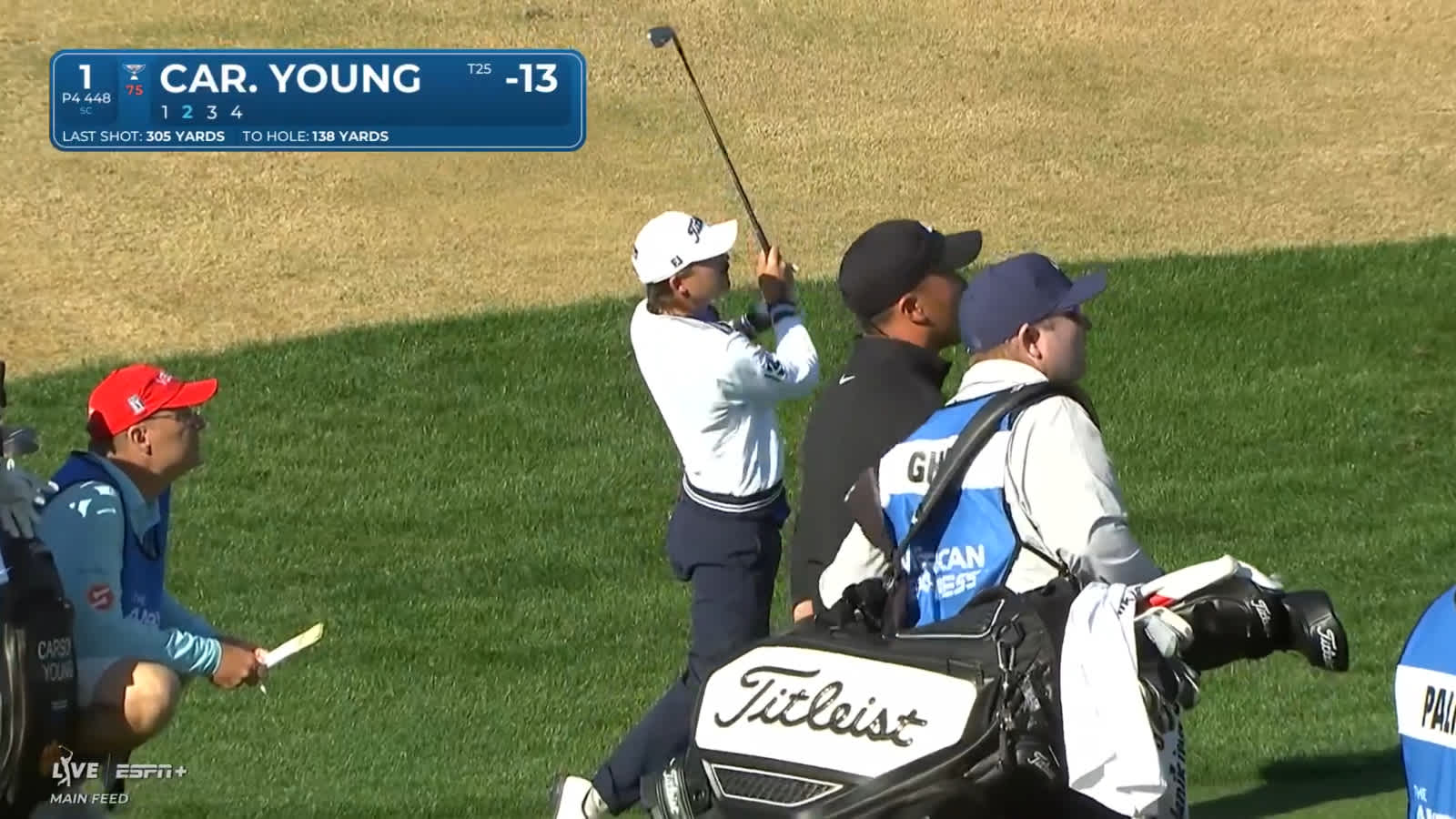 Carson Young reaches green from rough setting up birdie at The American ...